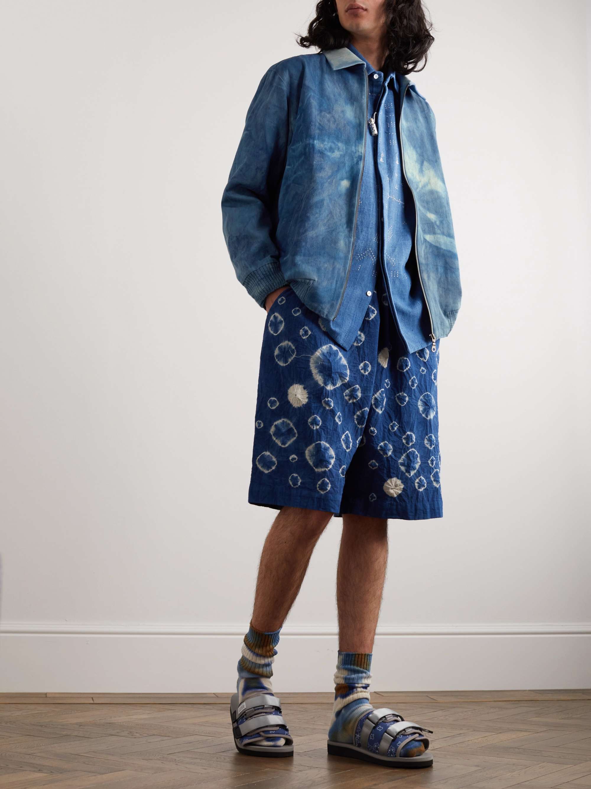 11.11/ELEVEN ELEVEN Tie-Dyed Denim Jacket for Men | MR PORTER