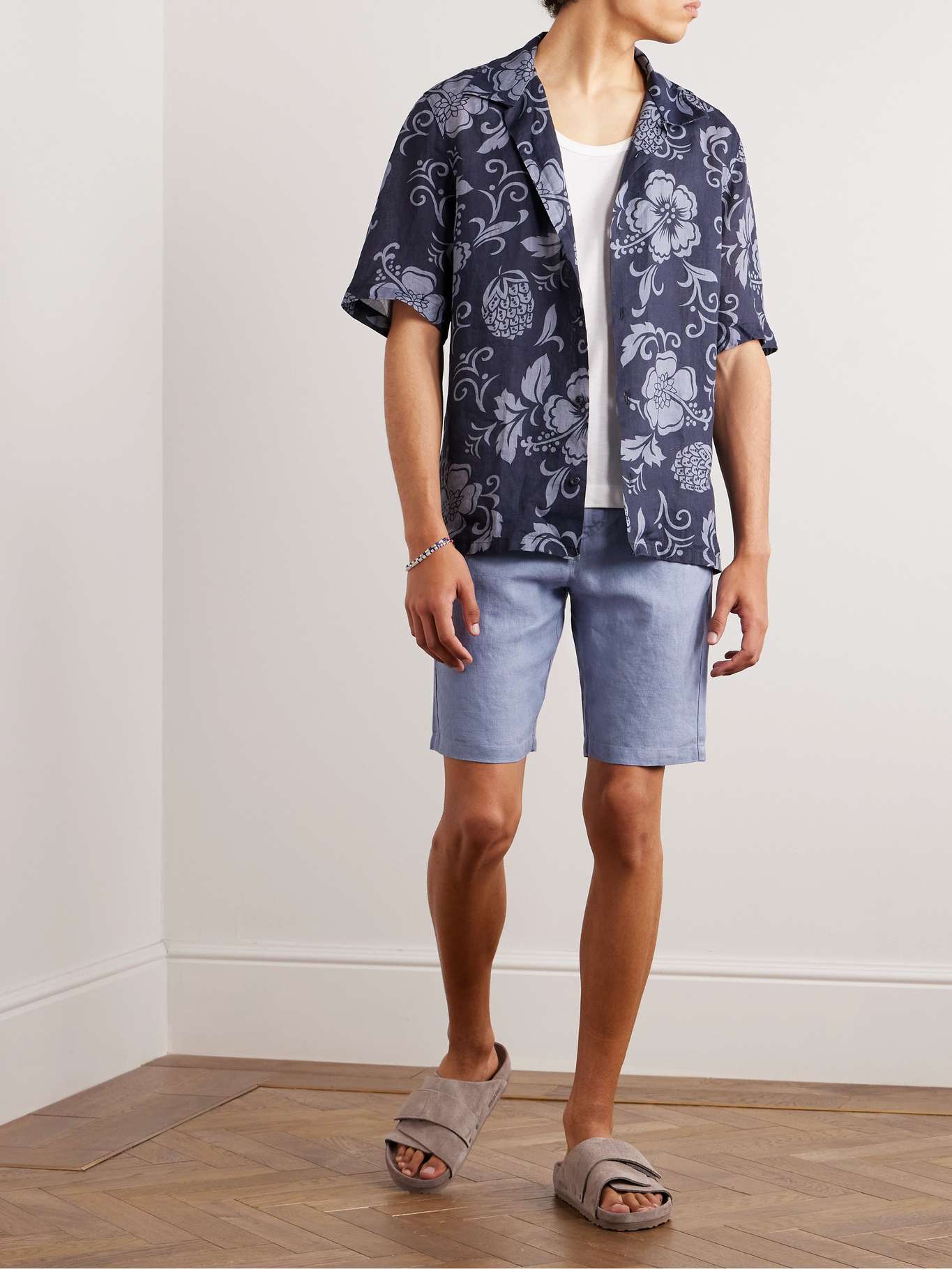 NN07 Crown 1196 Straight-Leg Linen Shorts for Men | MR PORTER