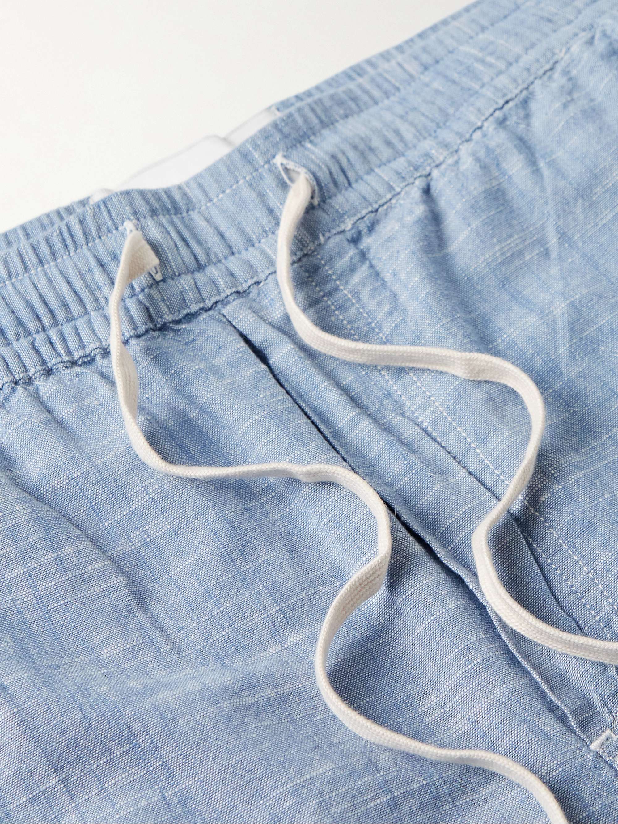 CORRIDOR Straight-Leg Slub Cotton Drawstring Shorts for Men | MR PORTER