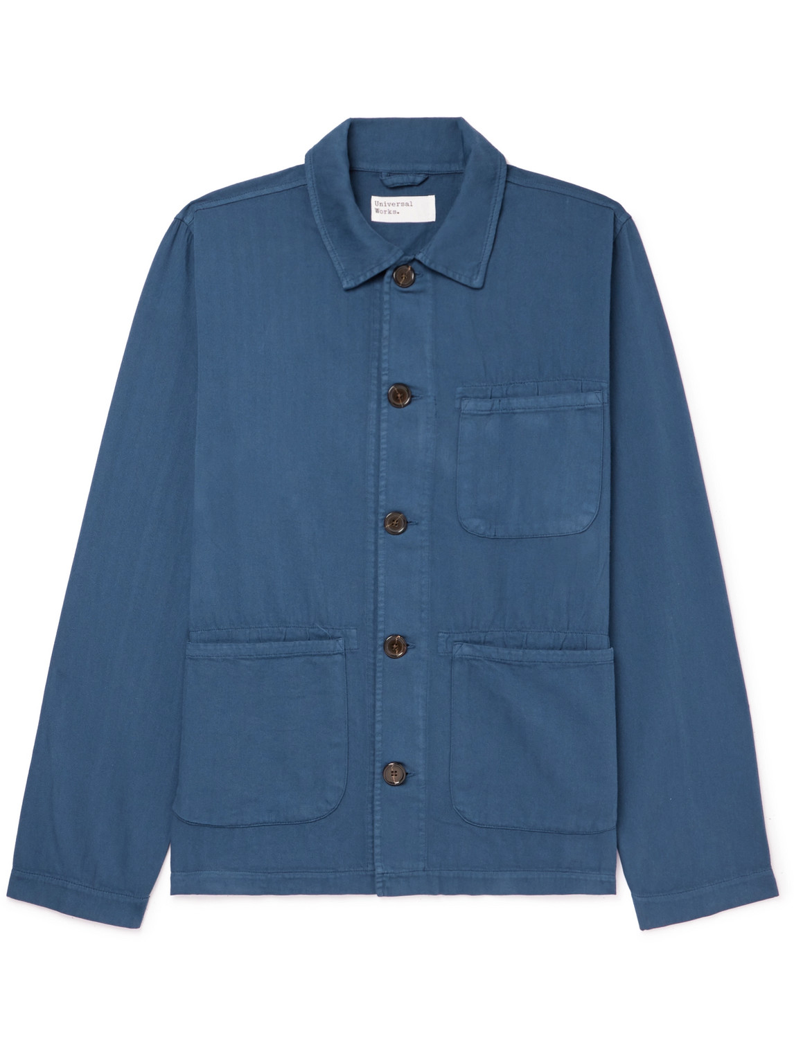 Universal Works - Garment-Dyed Herringbone Cotton Field Jacket - Men ...