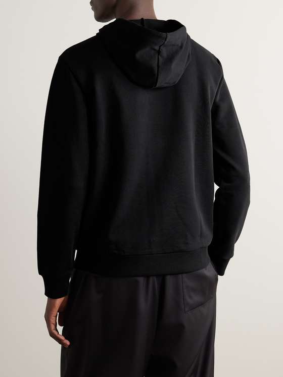 A.P.C. Logo-Print Cotton-Jersey Hoodie for Men | MR PORTER