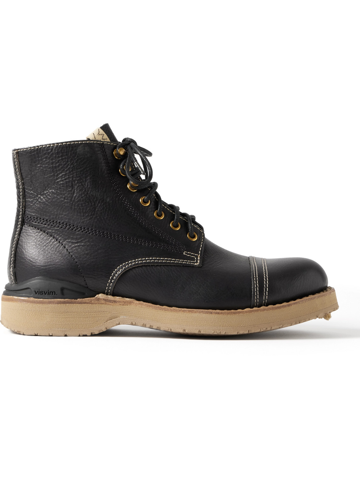 Visvim Virgil Folk Leather Boots In Brown | ModeSens