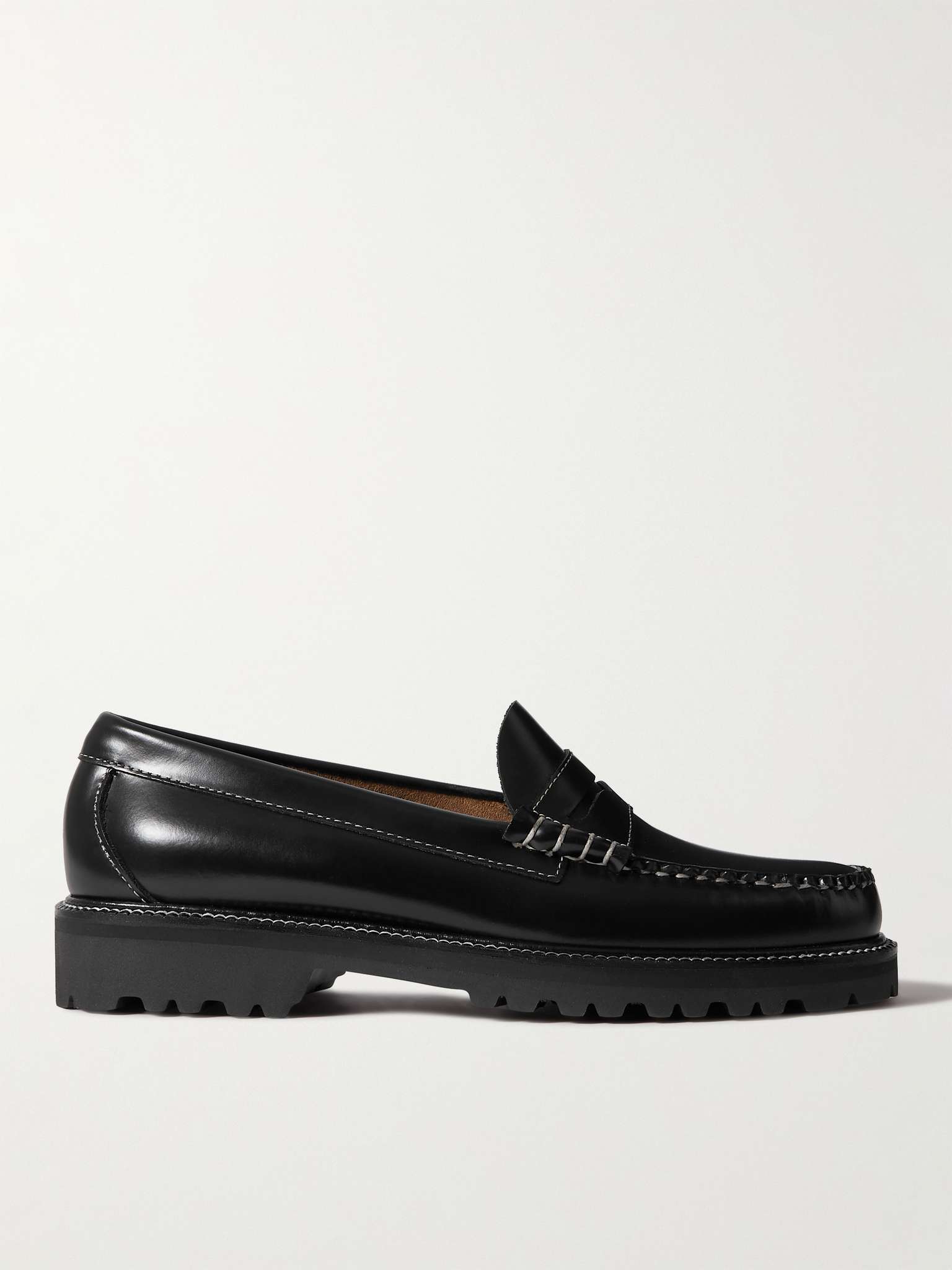 G.H. BASS Weejun 90 Larson Polished-Leather Penny Loafers for Men | MR ...