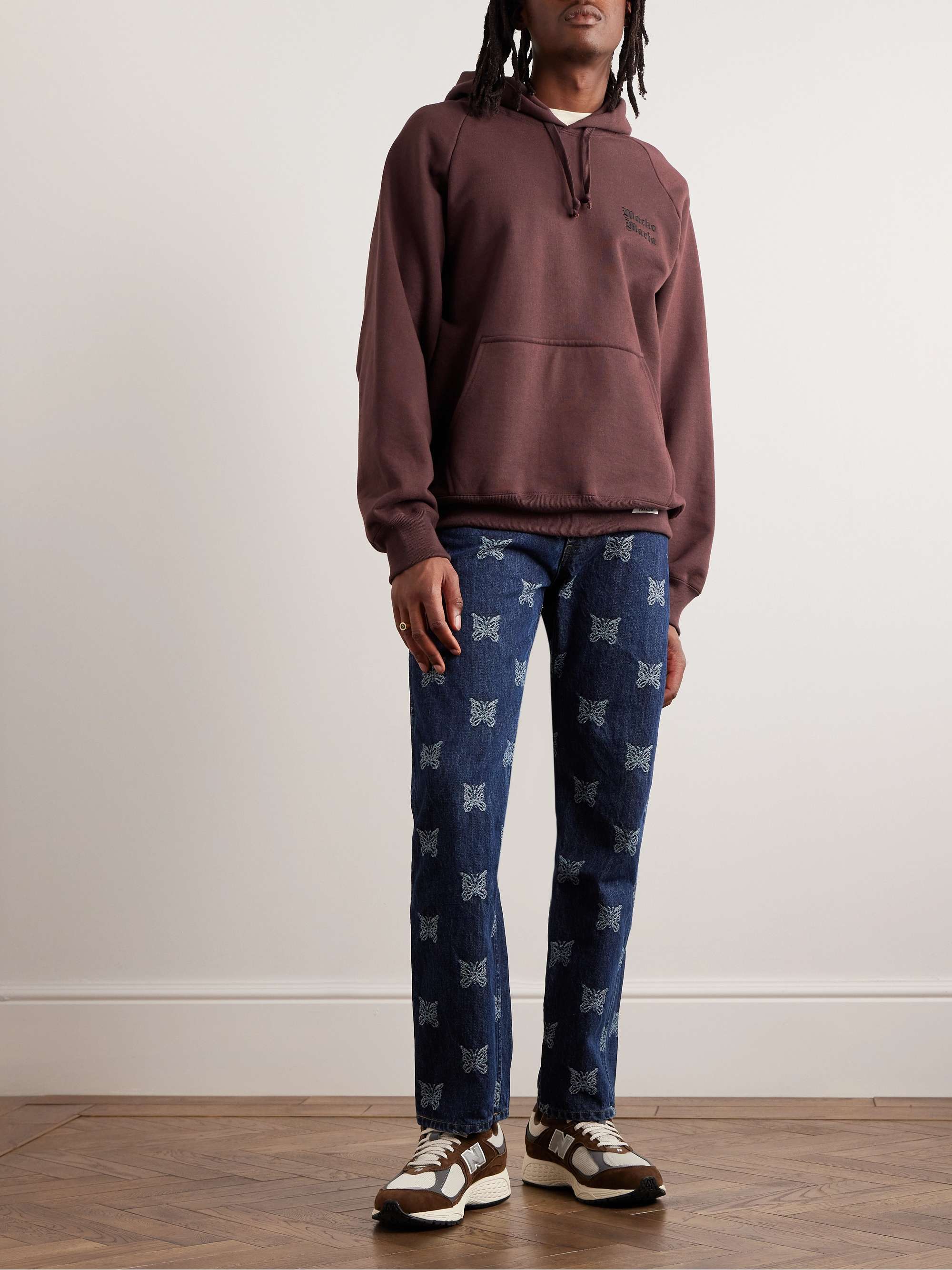 WACKO MARIA Logo-Embroidered Cotton-Jersey Hoodie for Men | MR PORTER