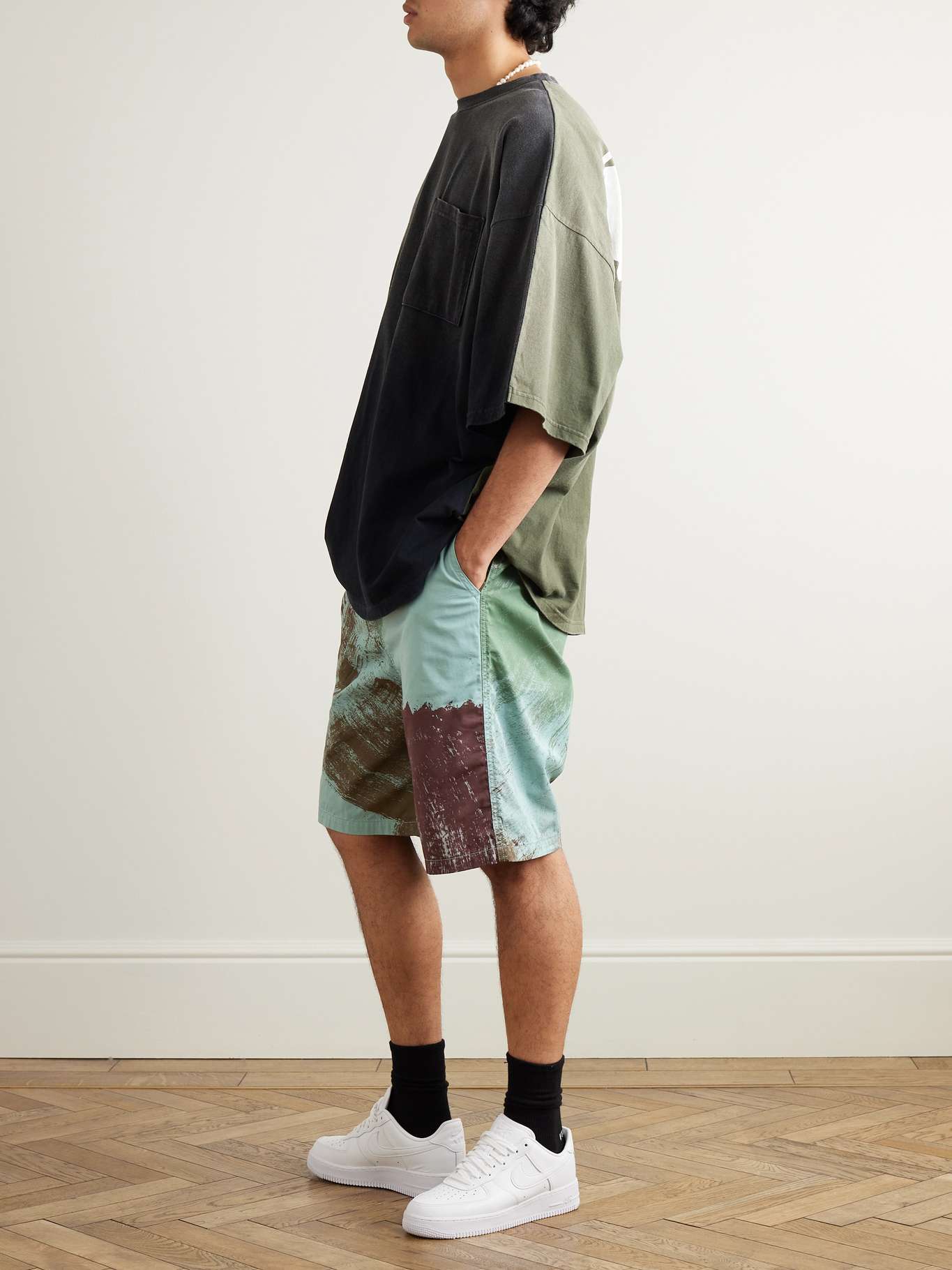 KAPITAL Straight-Leg Printed Shell Shorts for Men | MR PORTER