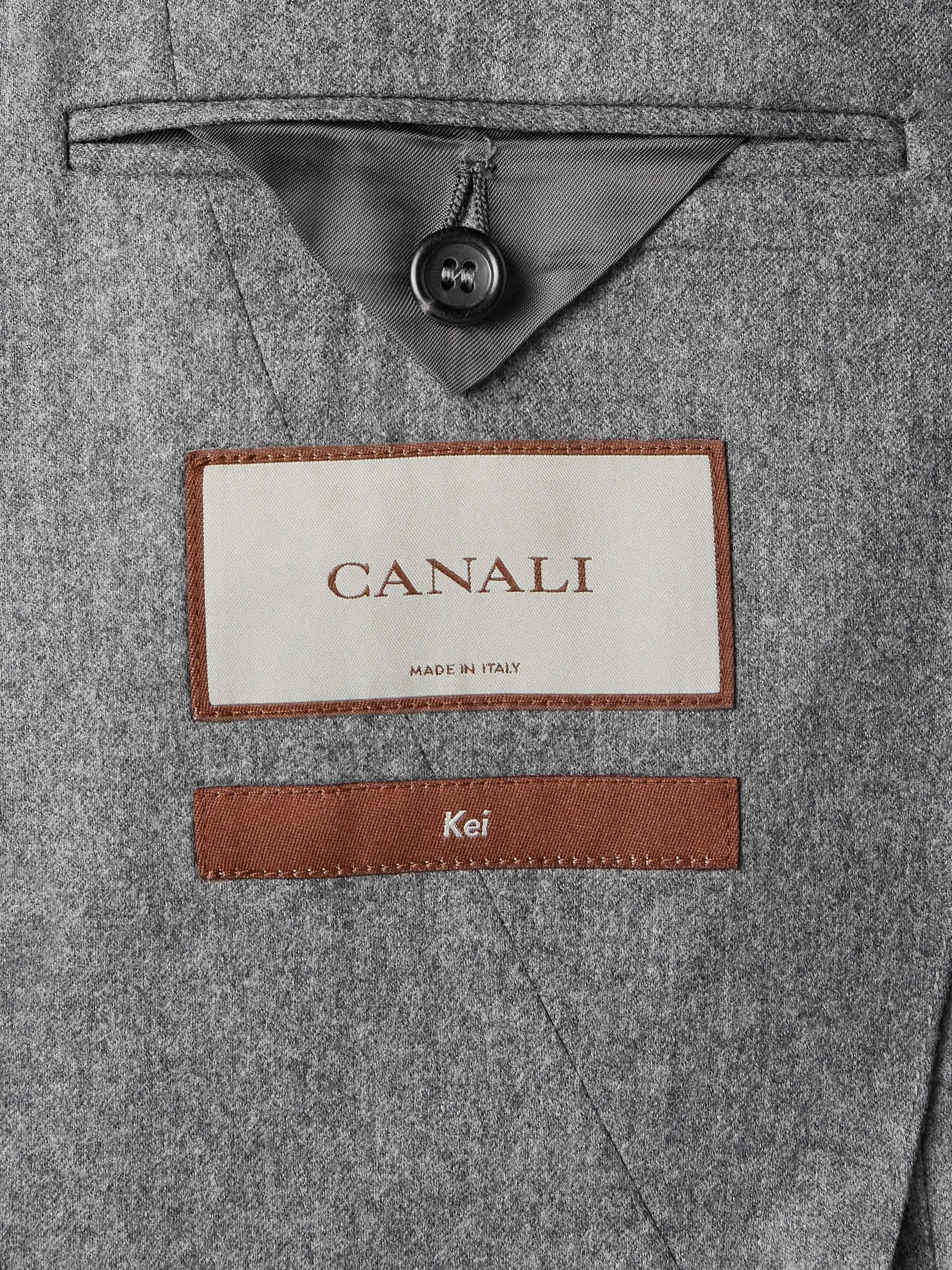 Gray Kei Unstructured Super 120s Wool-Flannel Suit Jacket | CANALI | MR PORTER