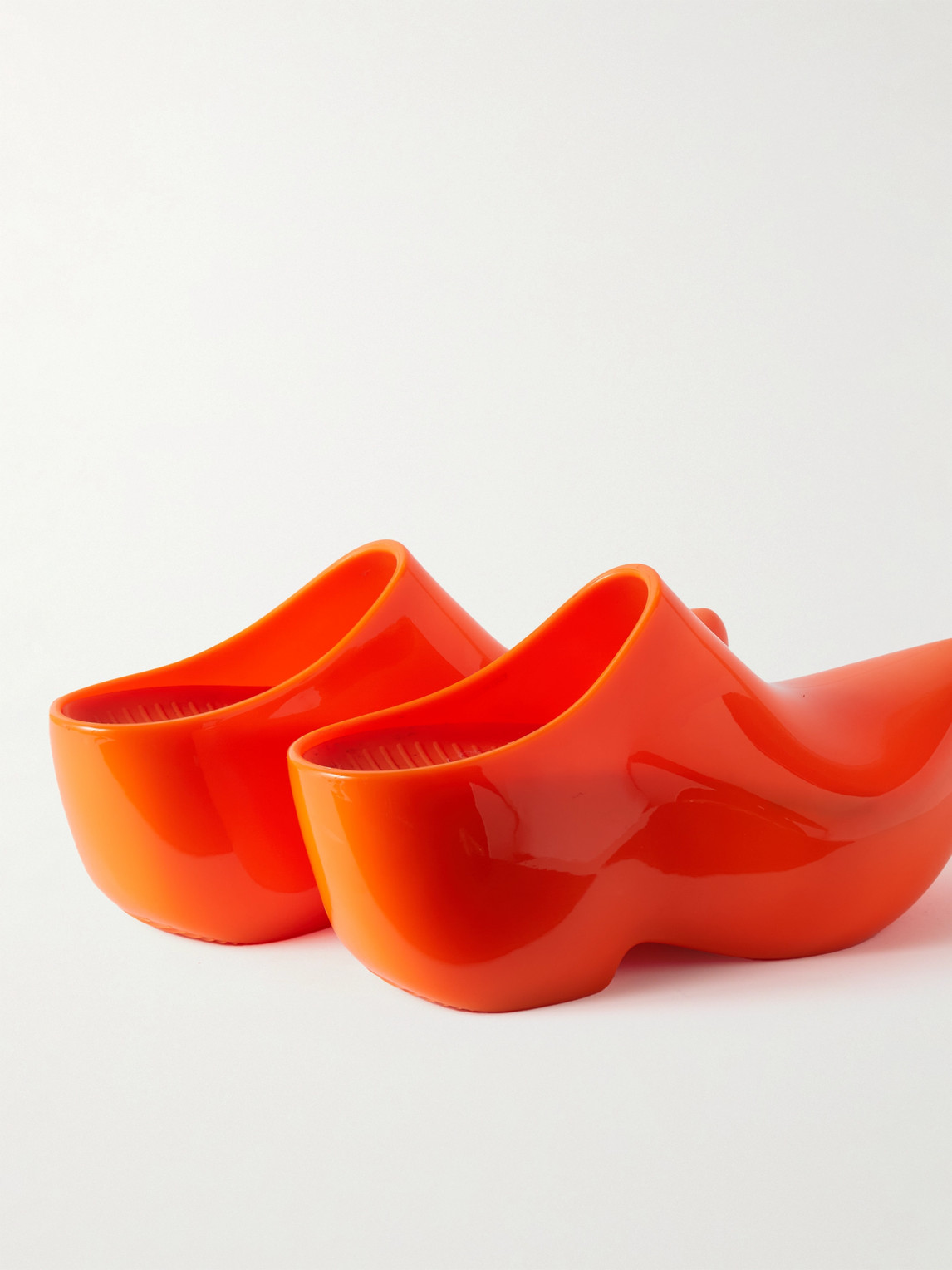 Balenciaga Technoclog Rubber Clogs In Orange | ModeSens