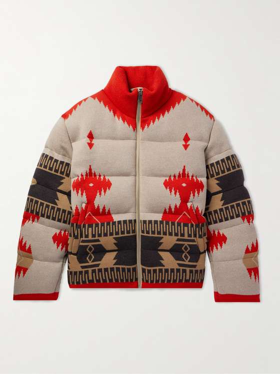 ALANUI Icon Quilted Padded Wool-Jacquard Down Jacket for Men | MR PORTER