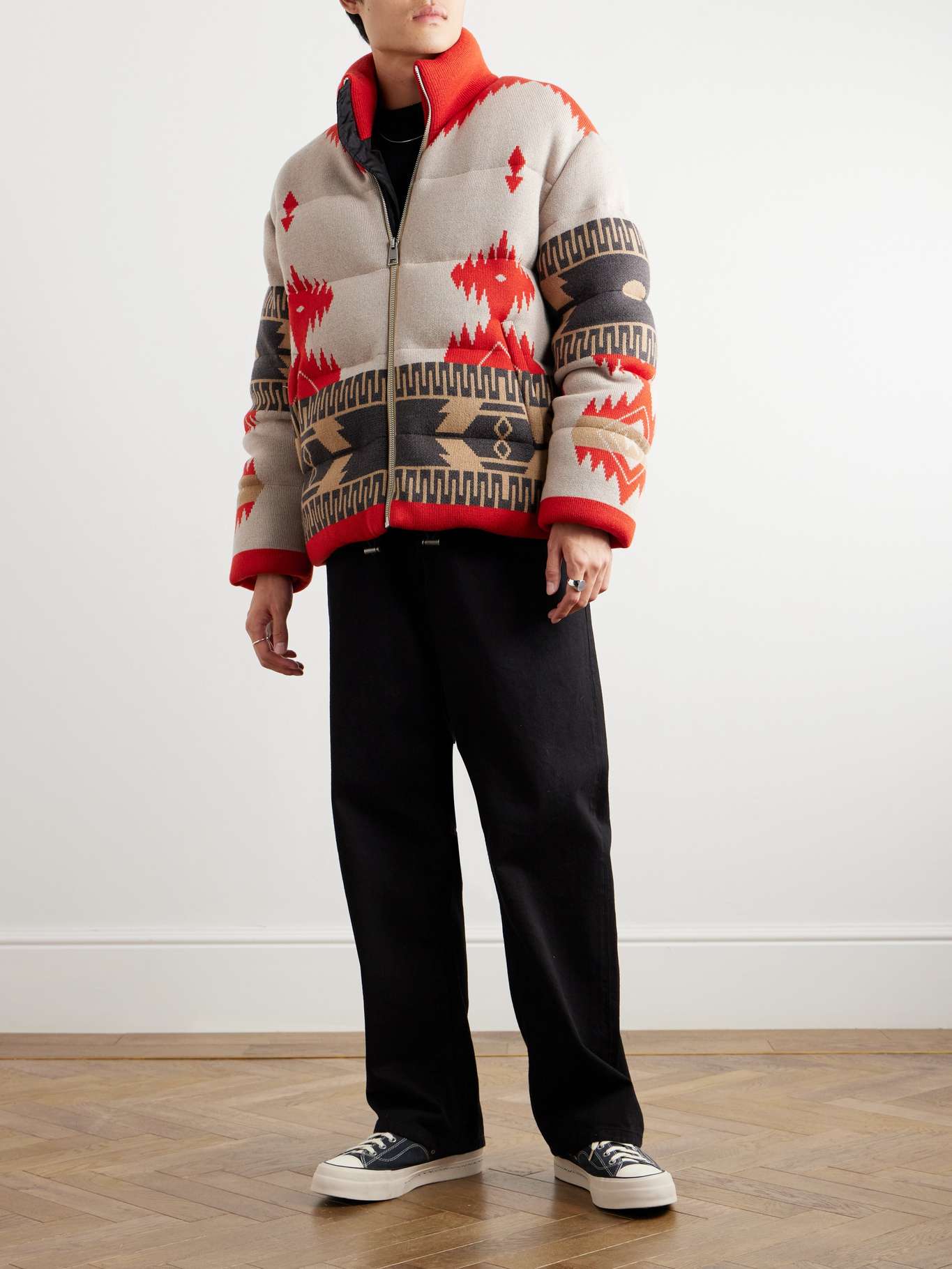 ALANUI Icon Quilted Padded Wool-Jacquard Down Jacket for Men | MR PORTER