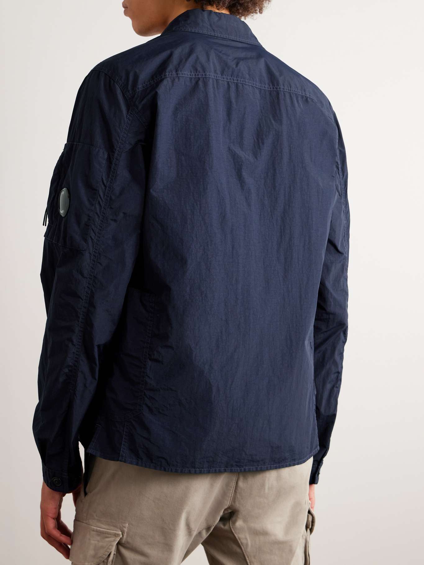 C.P. COMPANY Logo-Appliquéd Shell Overshirt for Men | MR PORTER