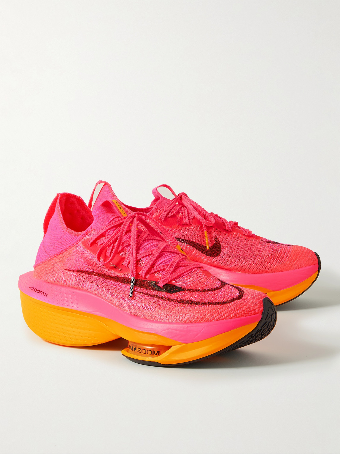 Nike Air Zoom Alphafly Next% 2 Atomknit Running Sneakers In Orange ...