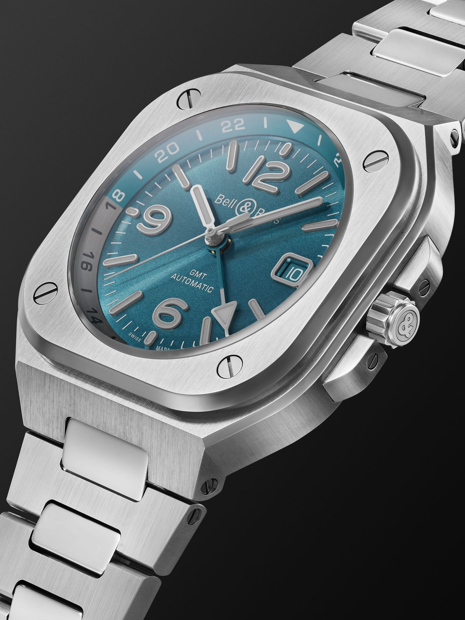 BELL & ROSS BR 05 Automatic 41mm Stainless Steel Watch, Ref. No. BR05G ...