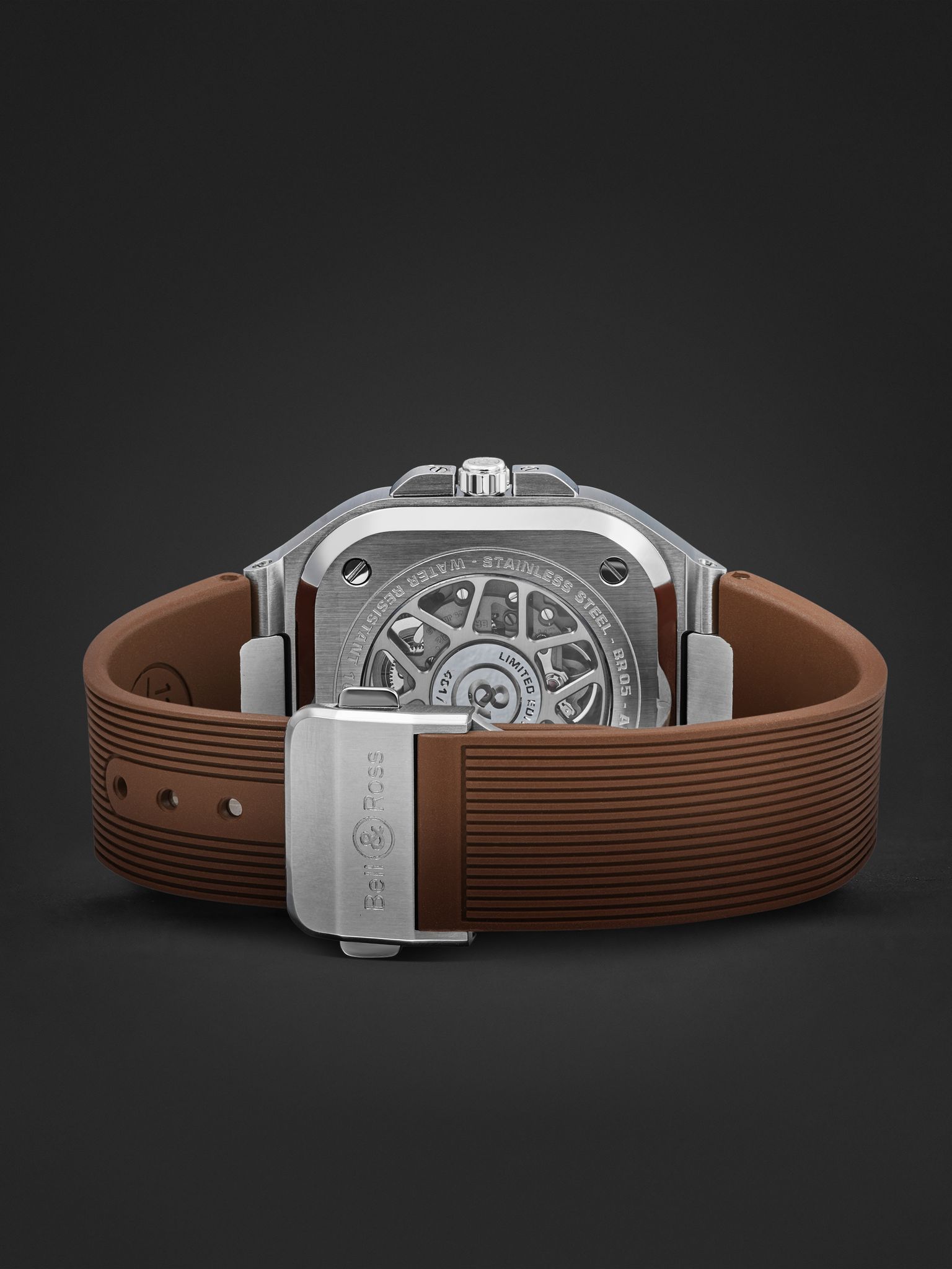 BELL & ROSS BR 05 Skeleton Gold Automatic 40mm Stainless Steel and ...