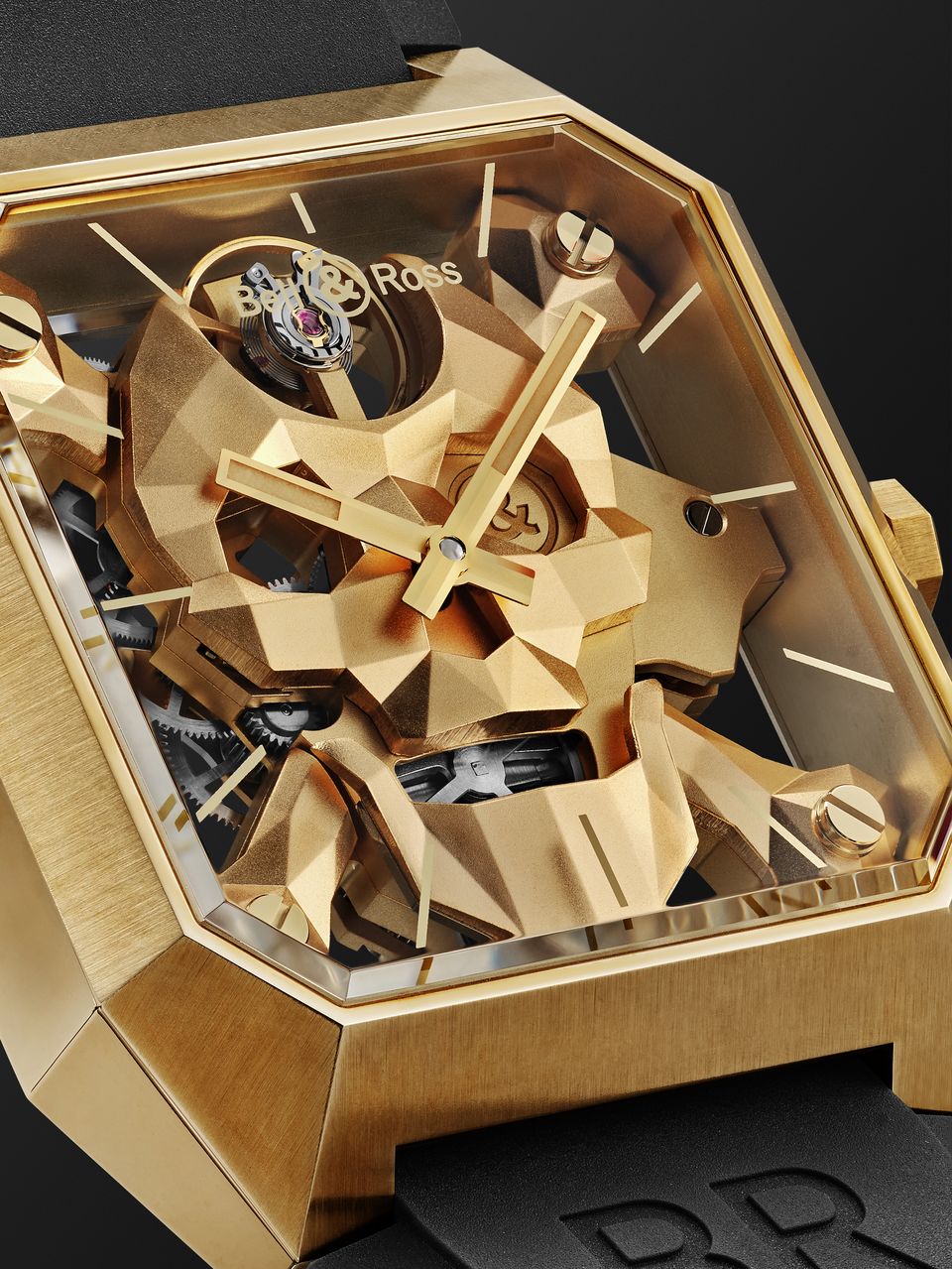 BELL & ROSS BR 01 Cyber Skull Limited Edition Hand-Wound 45mm Bronze ...