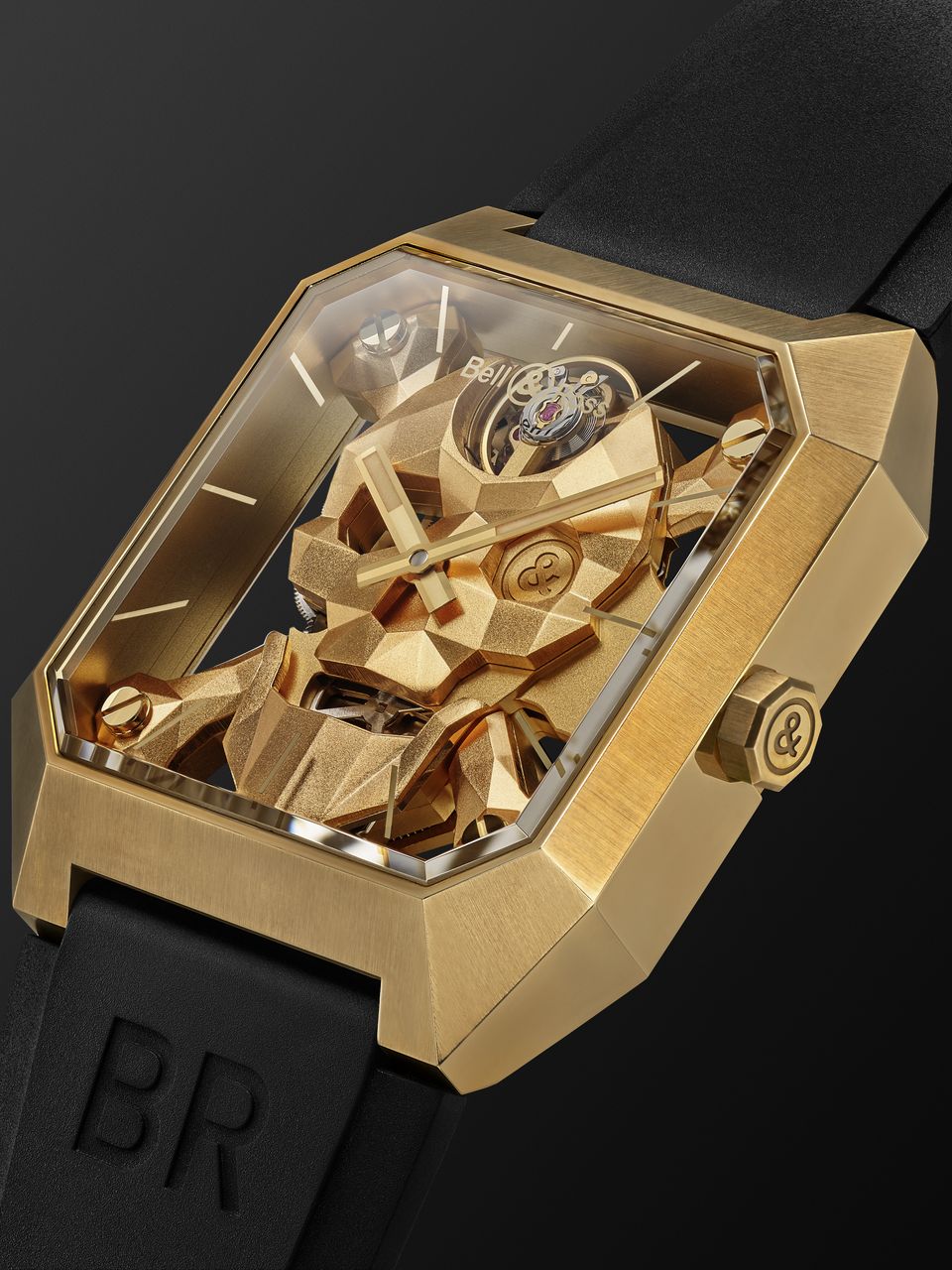 BELL & ROSS BR 01 Cyber Skull Limited Edition Hand-Wound 45mm Bronze ...