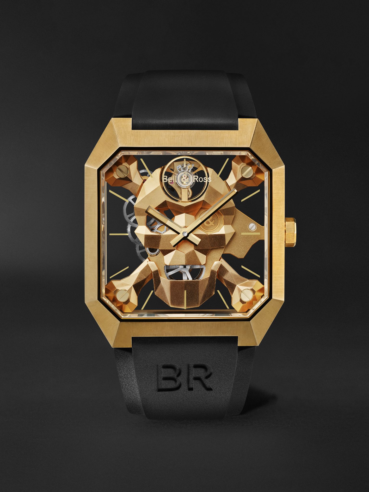 BELL & ROSS BR 01 Cyber Skull Limited Edition Hand-Wound 45mm Bronze ...