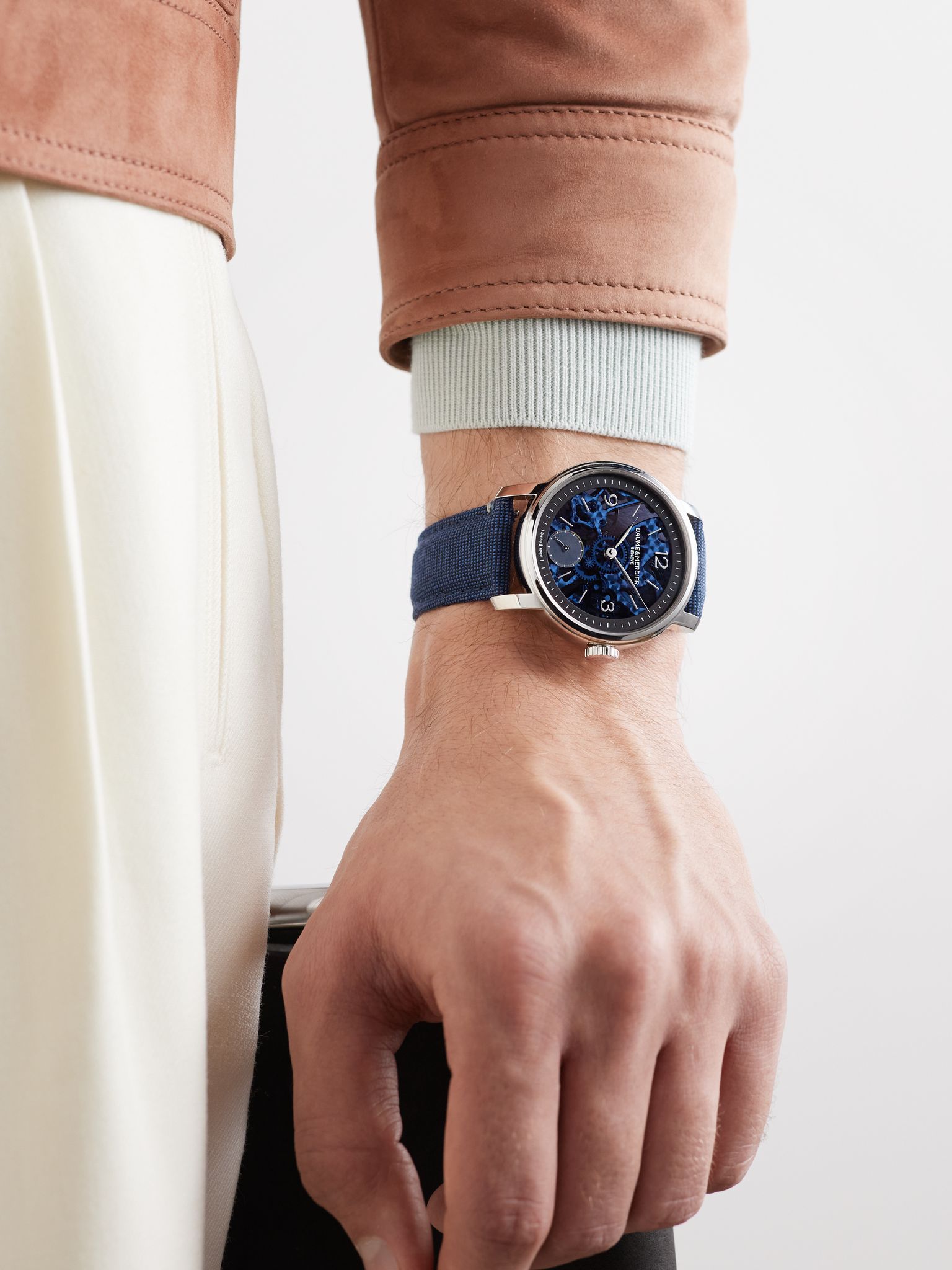 BAUME & MERCIER Classima Hand-Wound Skeleton 42mm Stainless Steel and ...