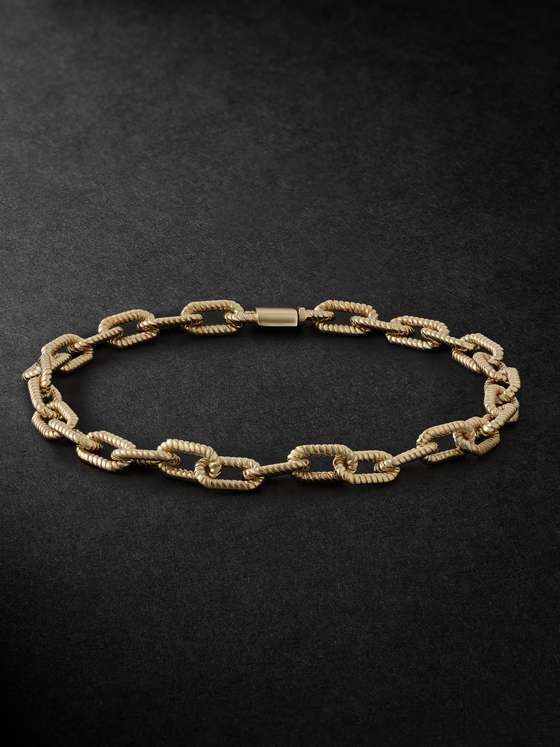MATEO Lock Link Gold Chain Bracelet for Men | MR PORTER