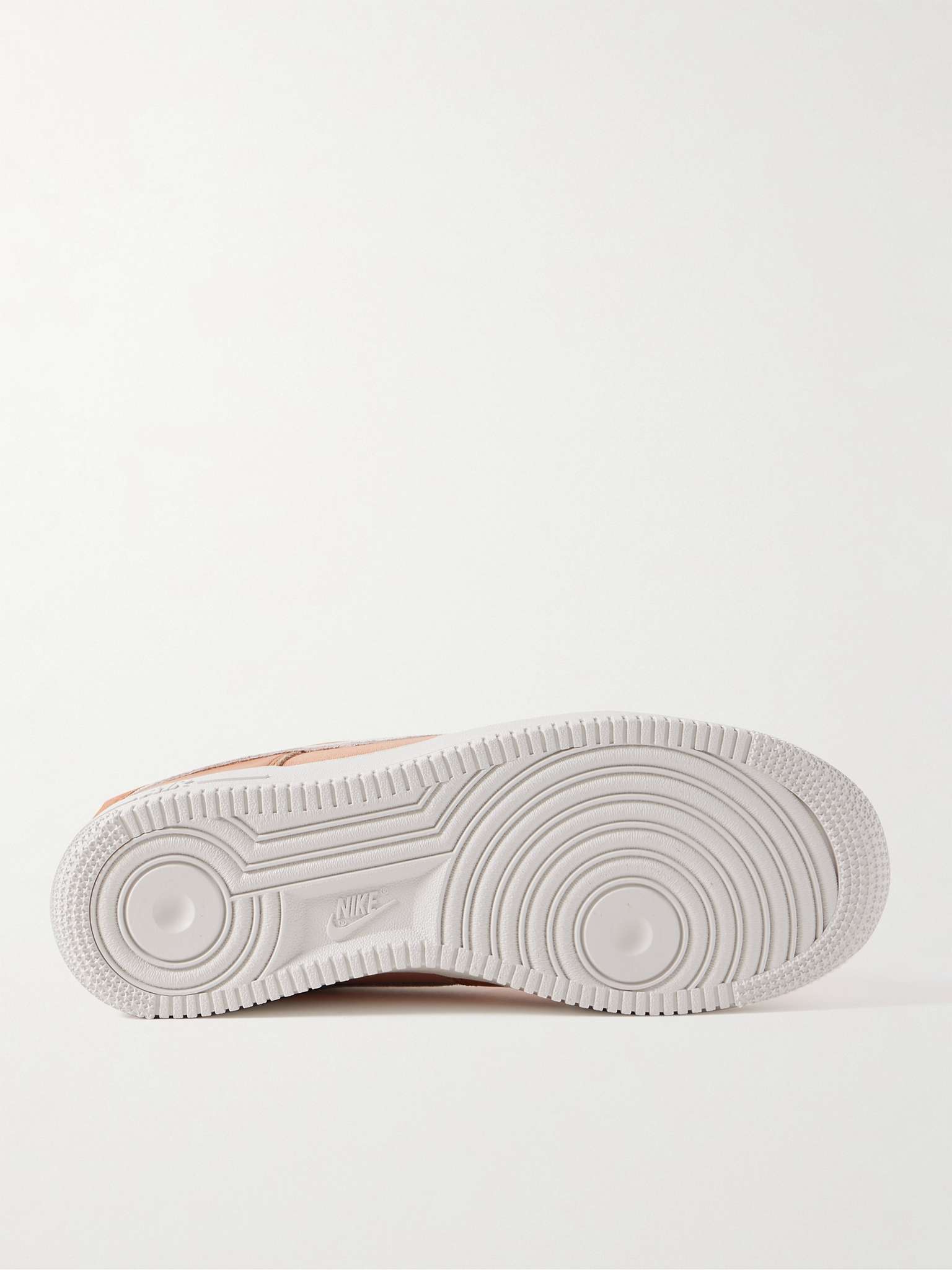 NIKE Air Force 1 '07 Suede-Trimmed Full-Grain Leather and Canvas ...