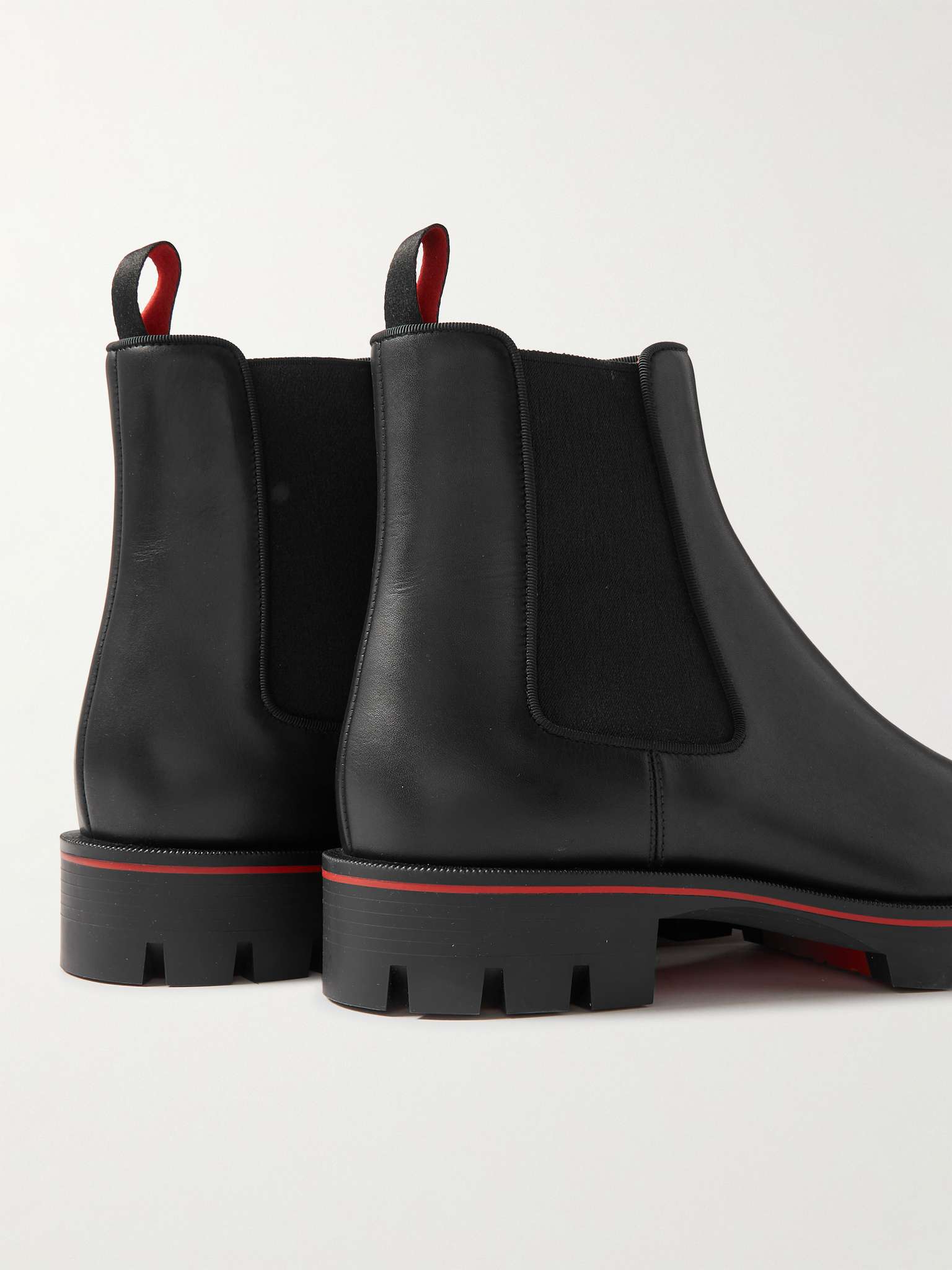 CHRISTIAN LOUBOUTIN Alpinosol Leather Chelsea Boots for Men | MR PORTER