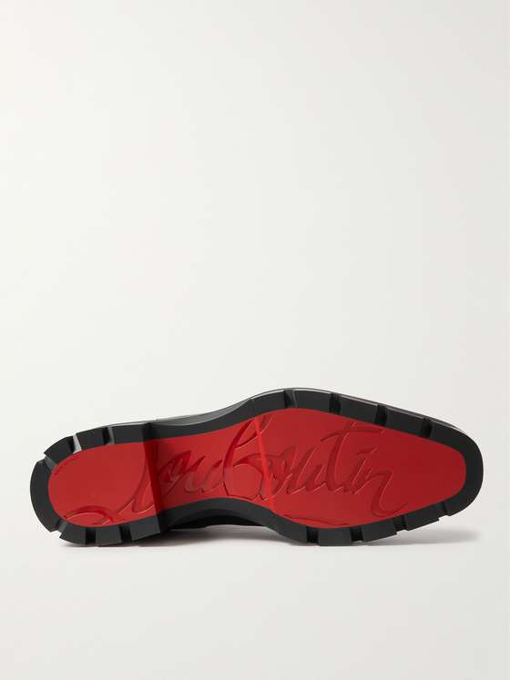 CHRISTIAN LOUBOUTIN Alpinosol Leather Chelsea Boots for Men | MR PORTER