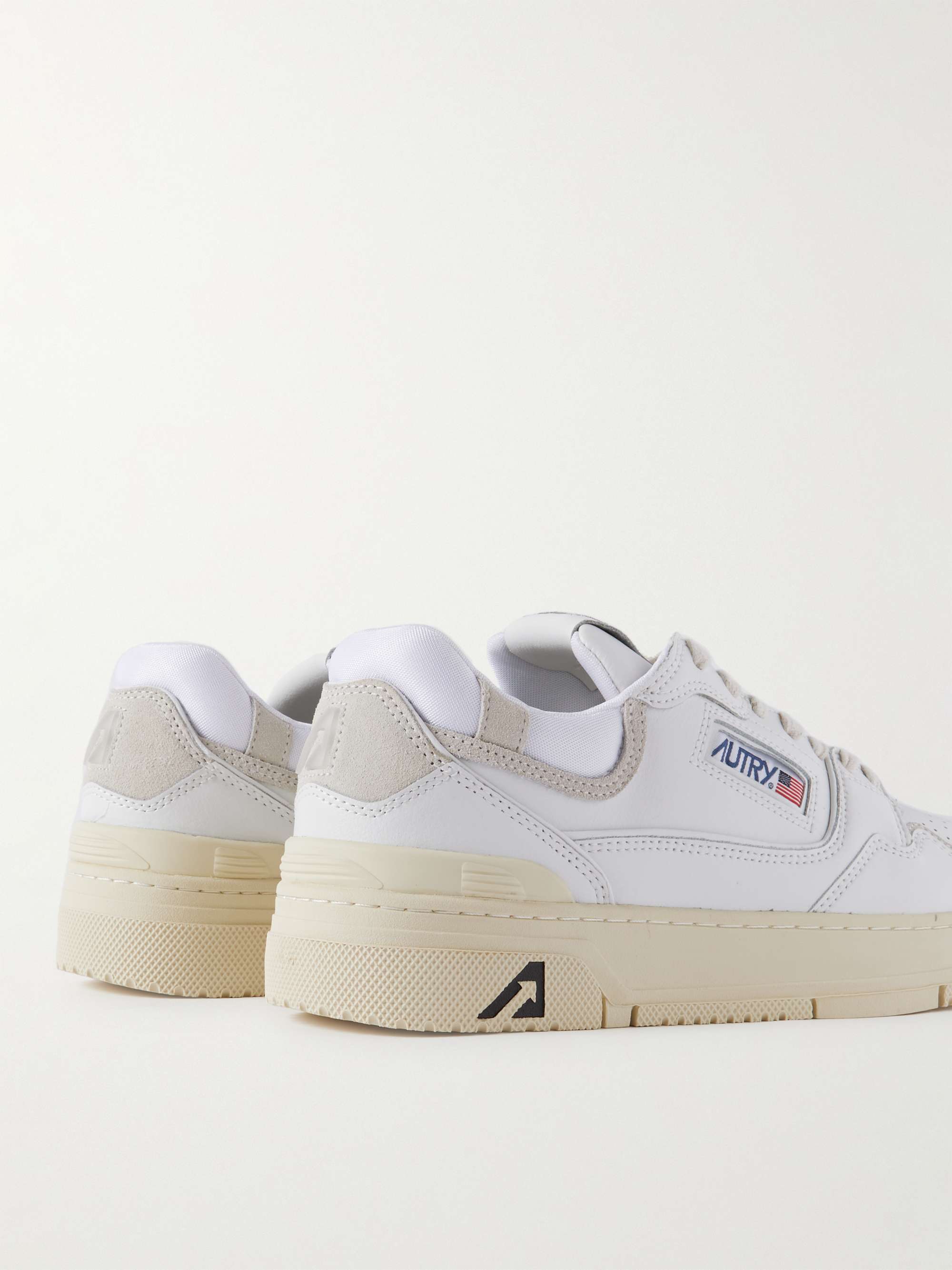 AUTRY CLC Suede and Mesh-Trimmed Leather Sneakers for Men | MR PORTER