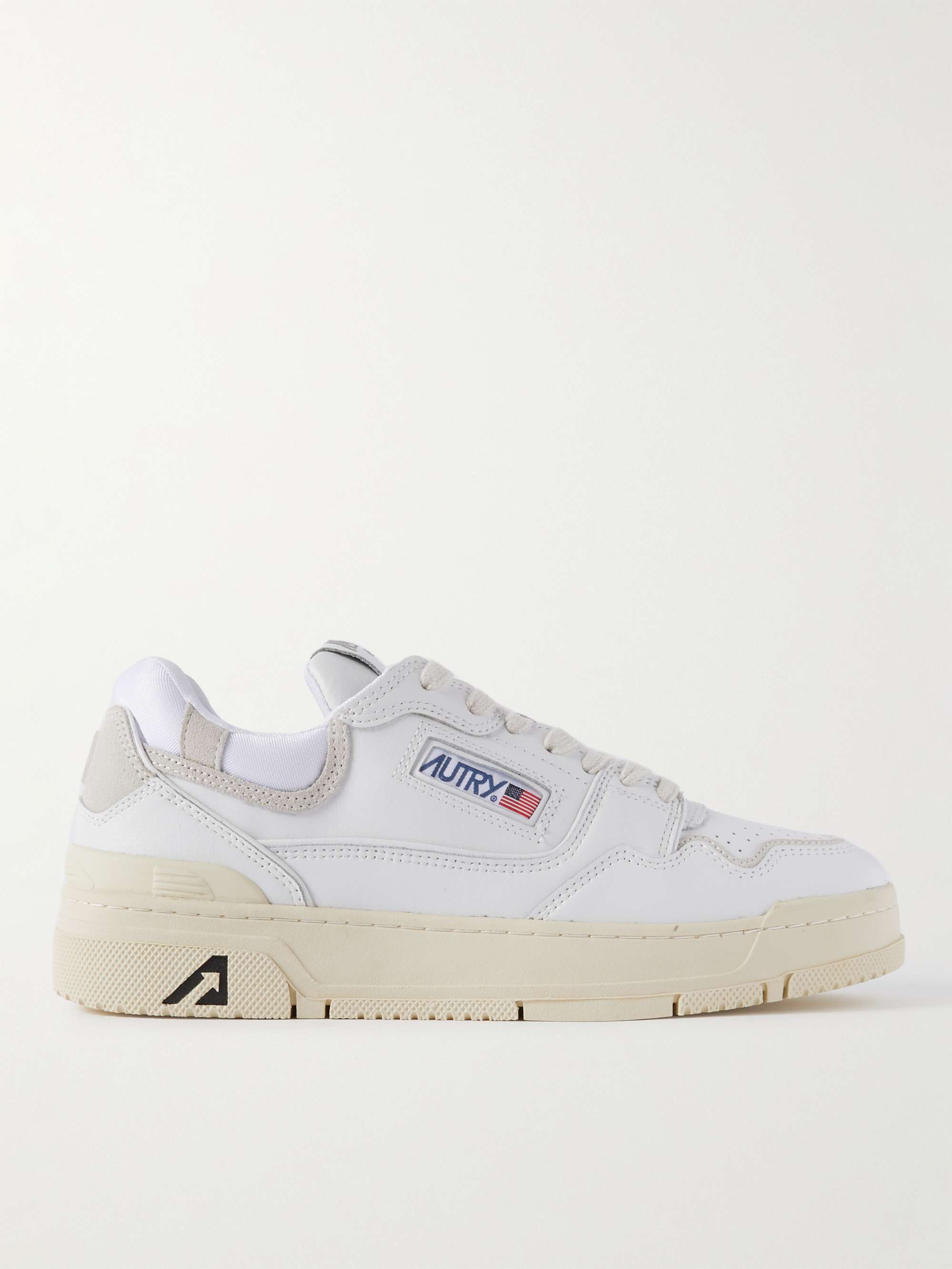 AUTRY CLC Suede and Mesh-Trimmed Leather Sneakers for Men | MR PORTER