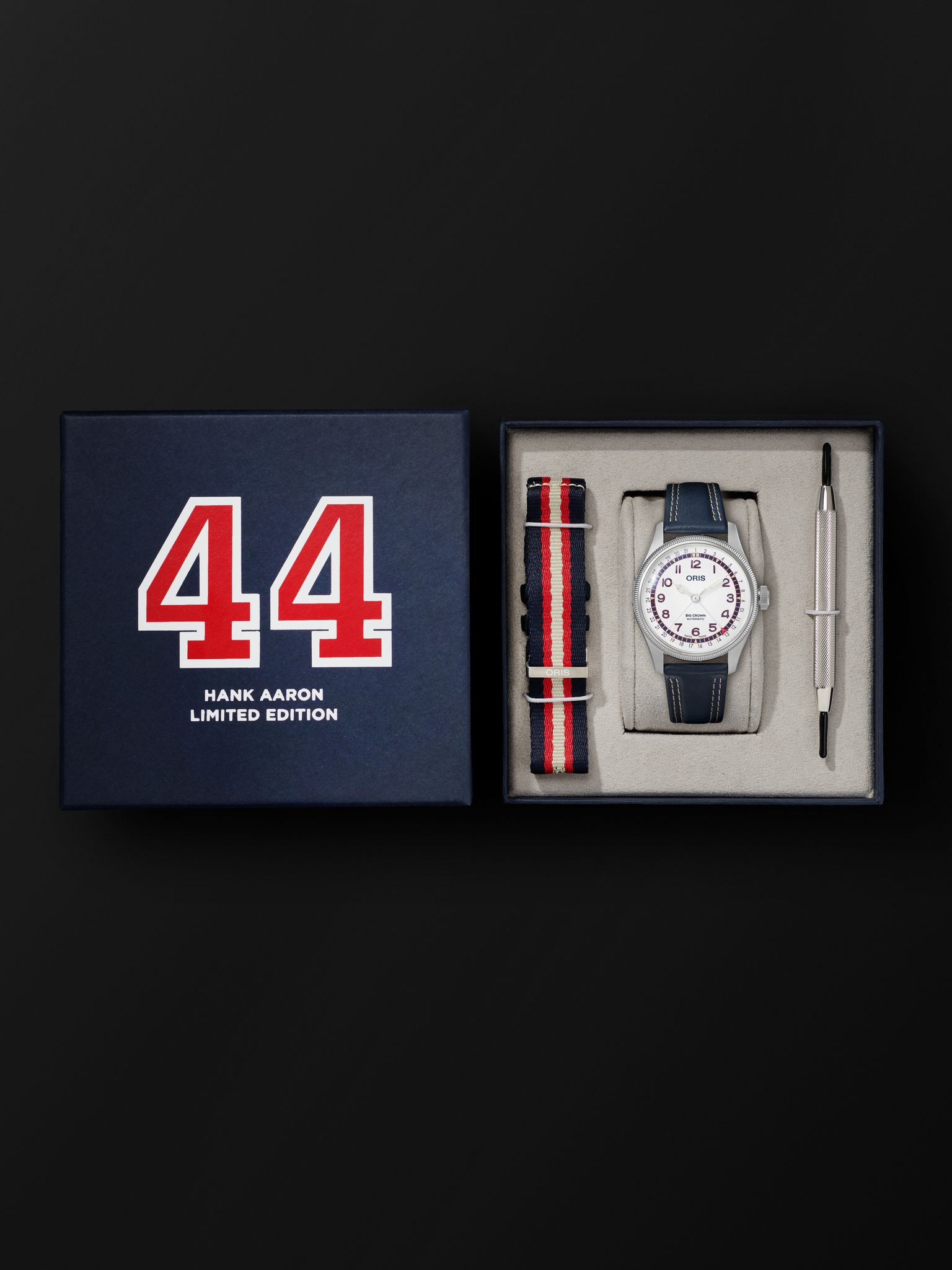 ORIS Hank Aaron Limited Edition Automatic 40mm Stainless Steel and ...