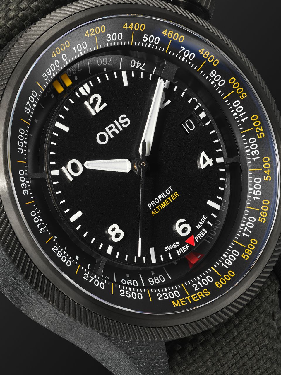 ORIS ProPilot Altimeter Automatic 47mm PVD-Plated Titanium, Carbon ...