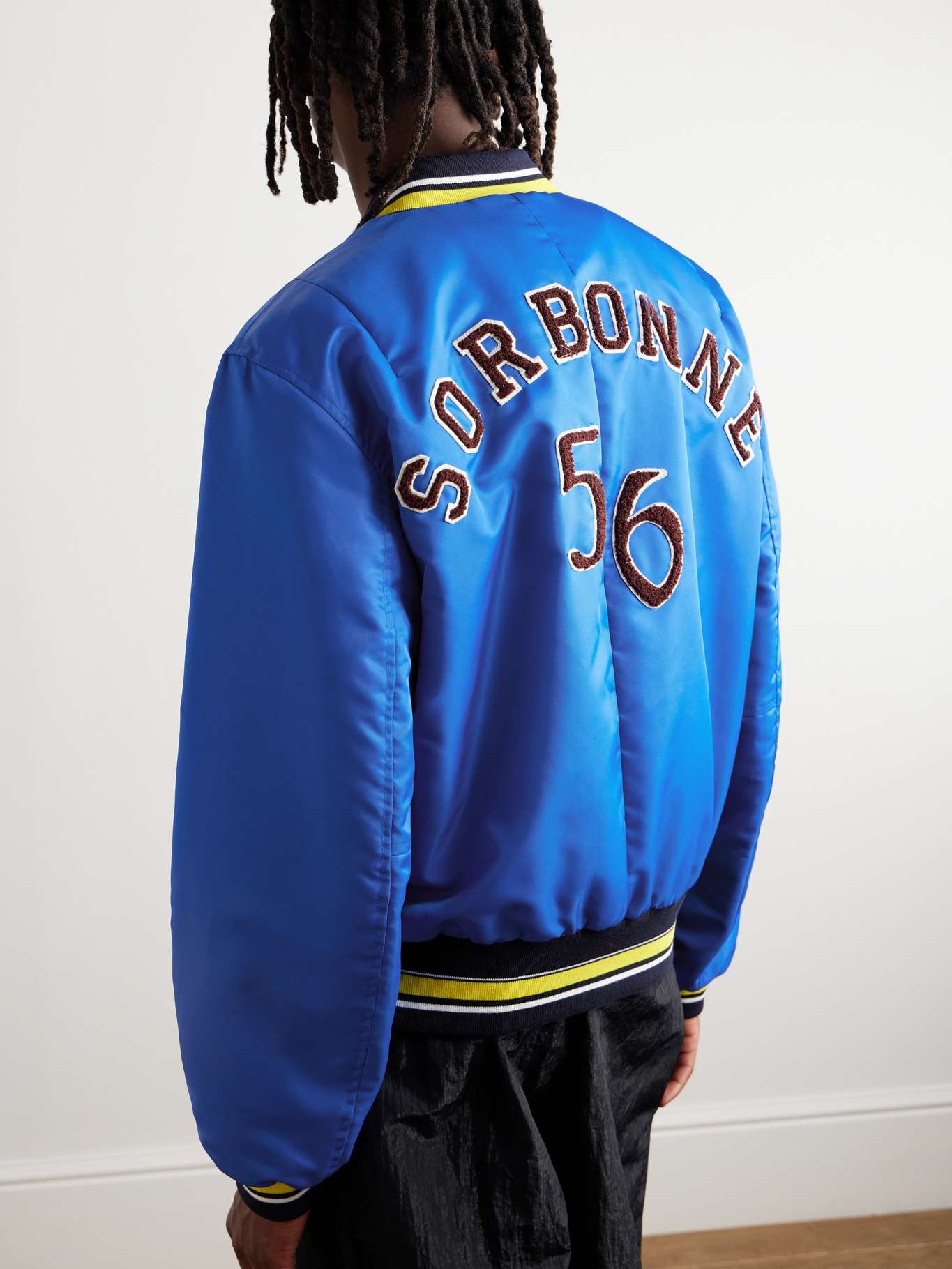 WALES BONNER Logo-Appliquéd Shell Varsity Jacket for Men | MR PORTER