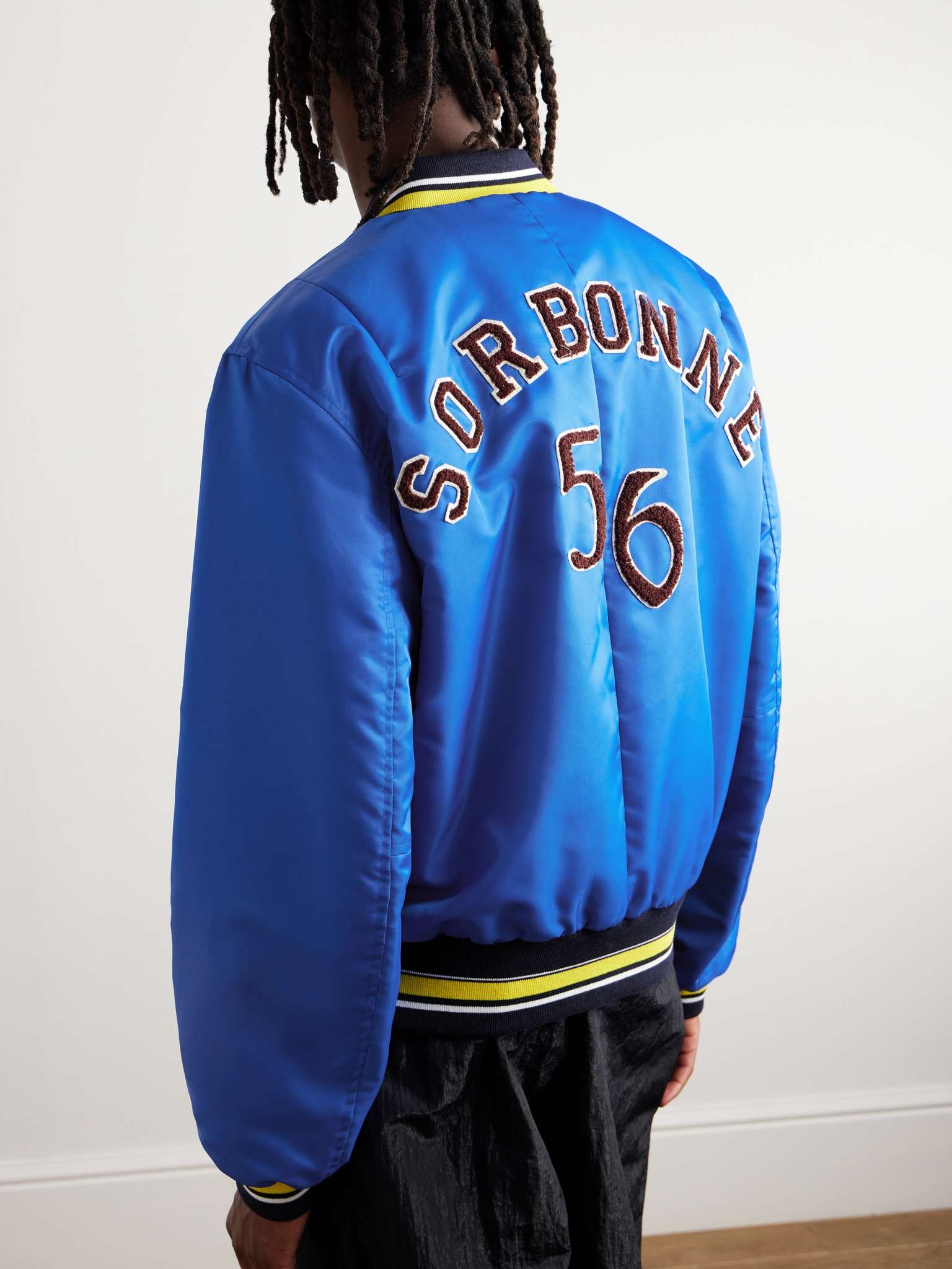 WALES BONNER Logo-Appliquéd Shell Varsity Jacket for Men | MR PORTER
