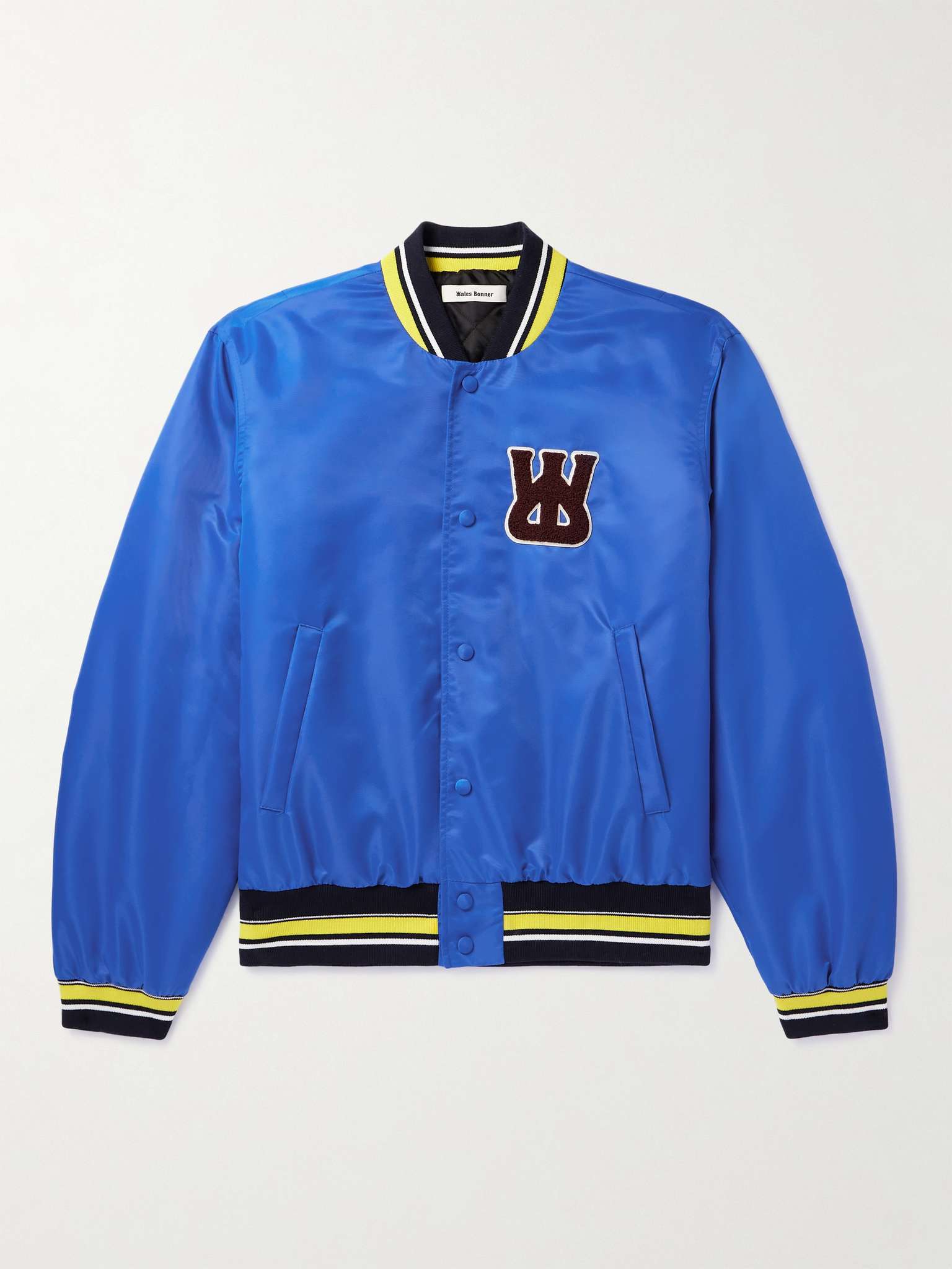 WALES BONNER Logo-Appliquéd Shell Varsity Jacket for Men | MR PORTER