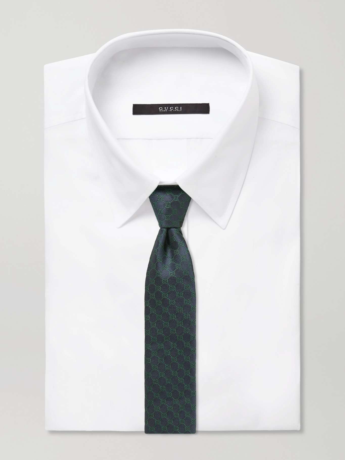 GUCCI 7cm Logo-Embroidered Silk-Jacquard Tie for Men | MR PORTER