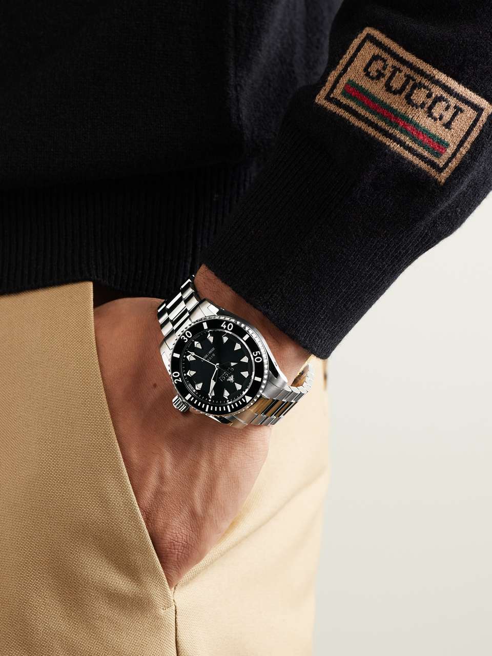 GUCCI Dive 40mm Stainless Steel Watch for Men | MR PORTER