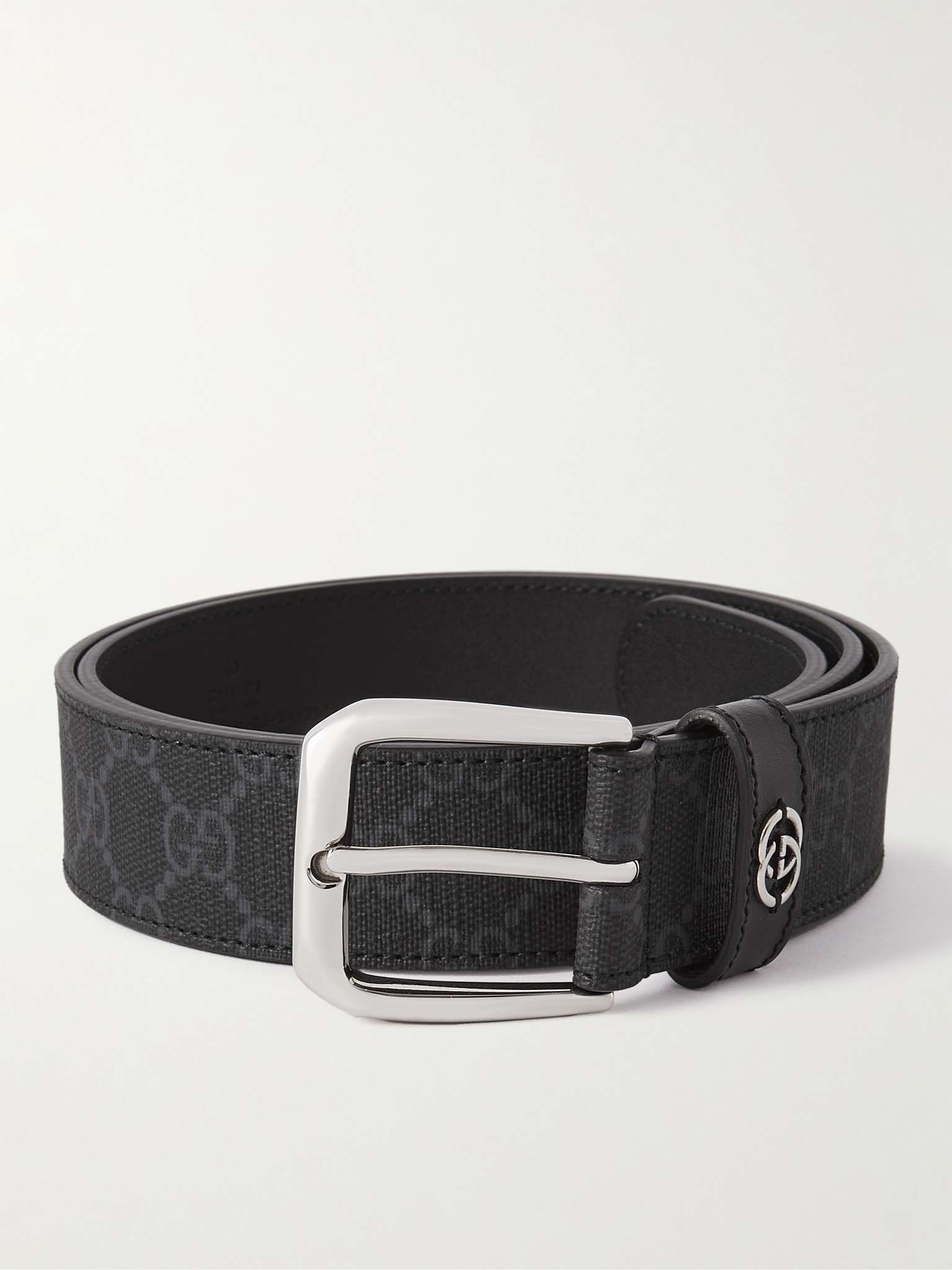 GUCCI 3.5cm Monogrammed Leather Belt for Men | MR PORTER