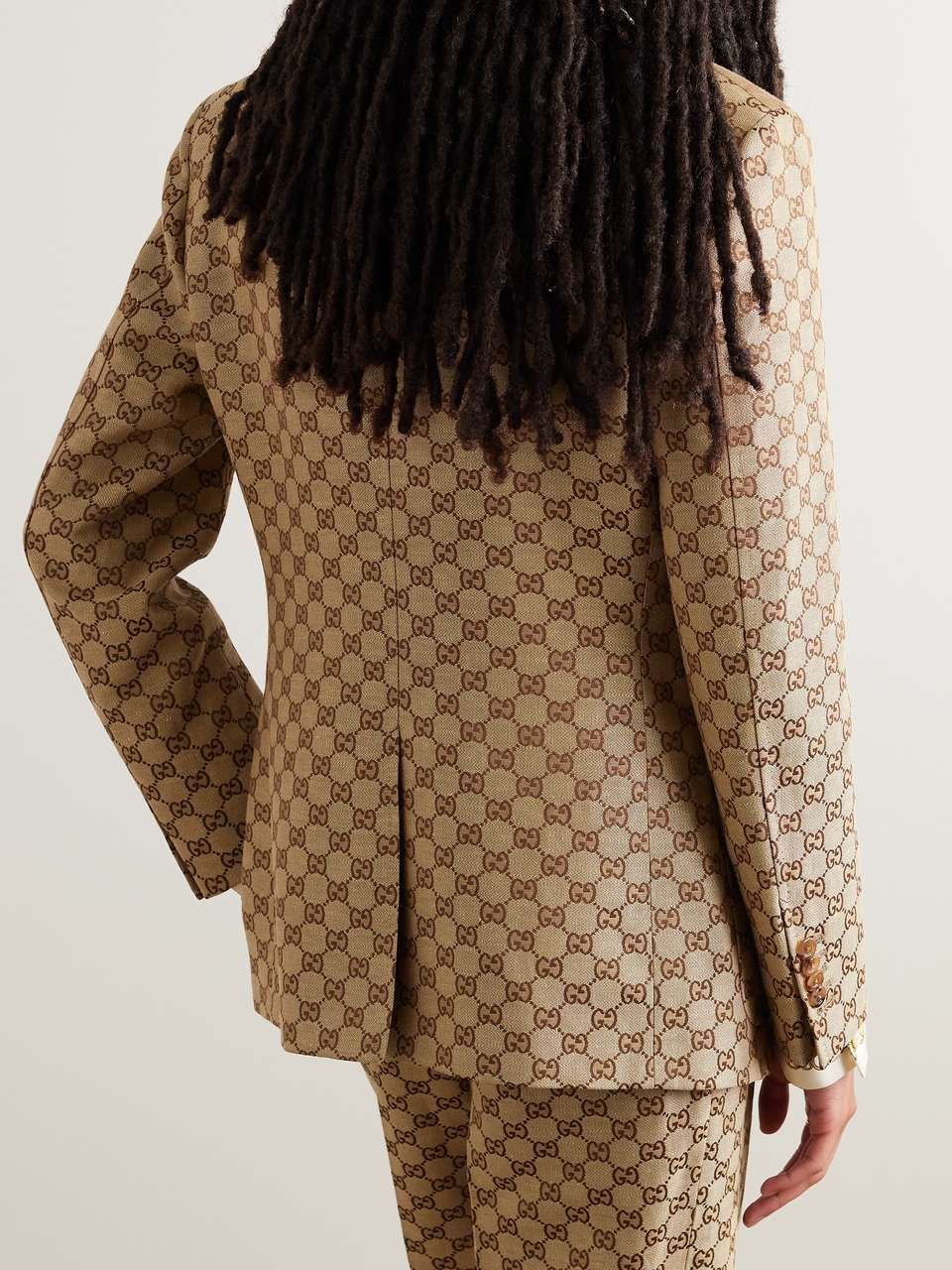 GUCCI Monogrammed Linen-Blend Suit Jacket for Men | MR PORTER