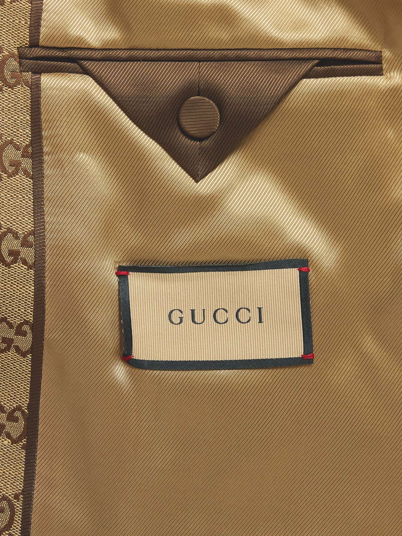 GUCCI Monogrammed Linen-Blend Suit Jacket for Men | MR PORTER