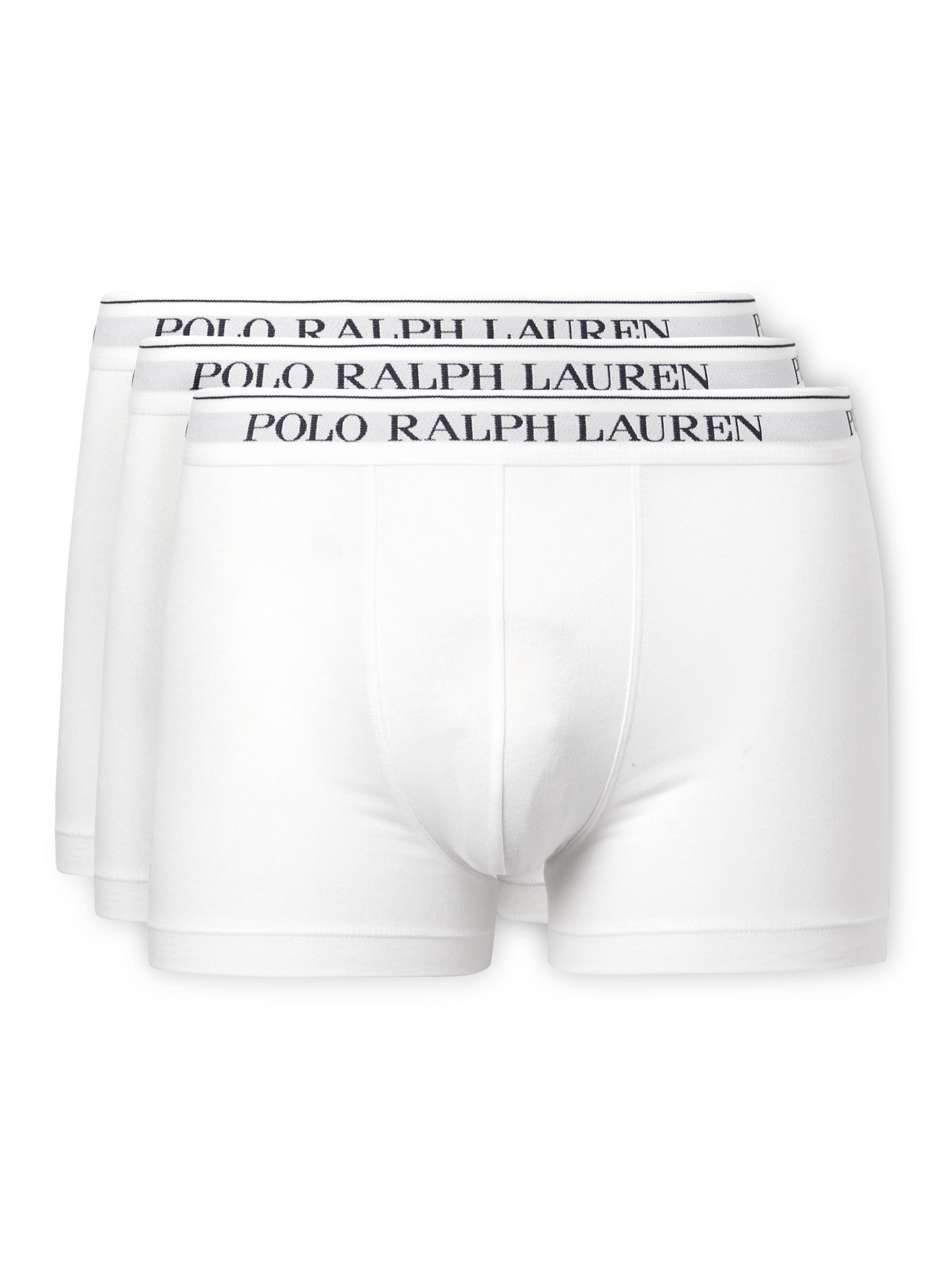 Polo Ralph Lauren Three-pack Stretch-cotton Boxer Briefs In White ...