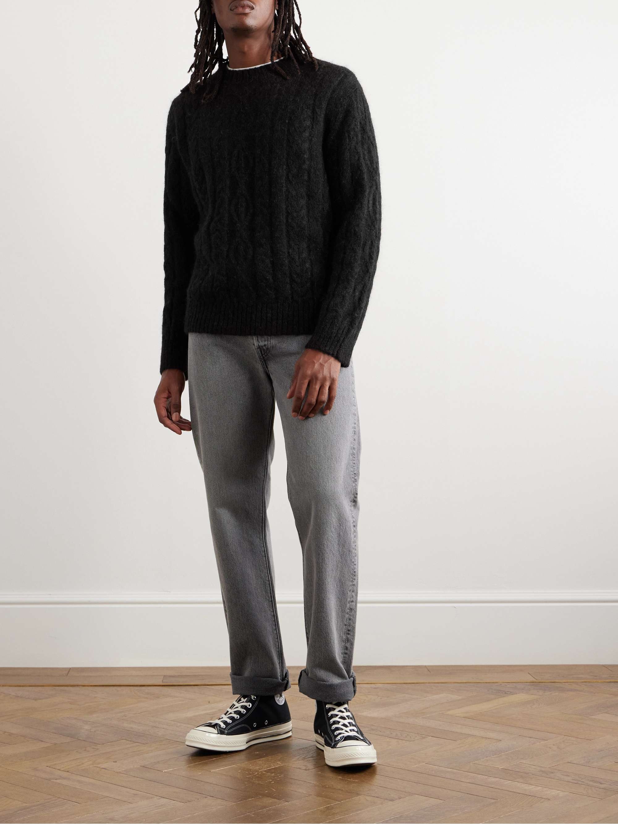 NN07 Jack 6512 Cable-Knit Alpaca-Blend Sweater for Men | MR PORTER