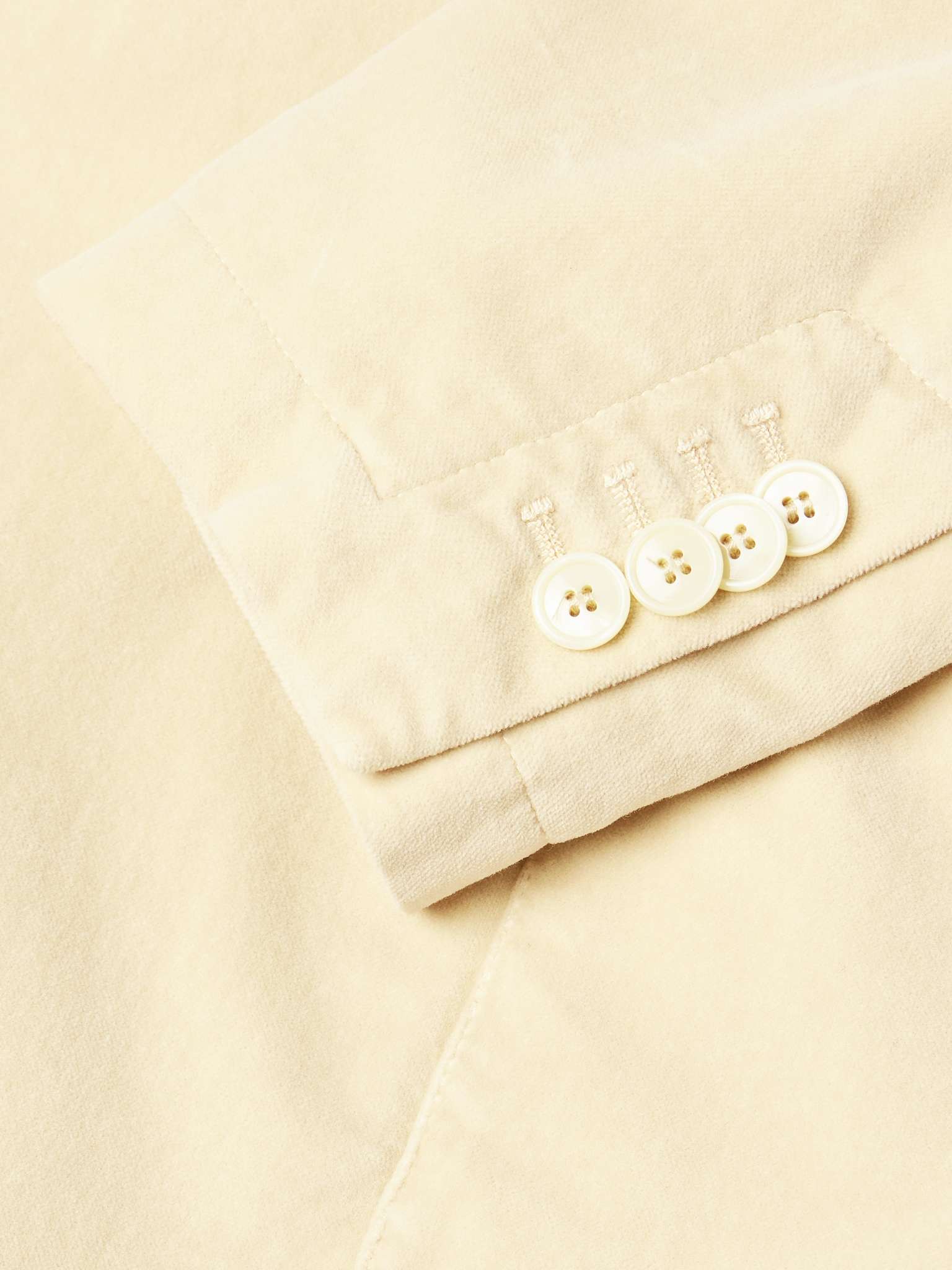 BARENA Dario Rufio Double-Breasted Wool-Blend Velour Coat for Men | MR ...