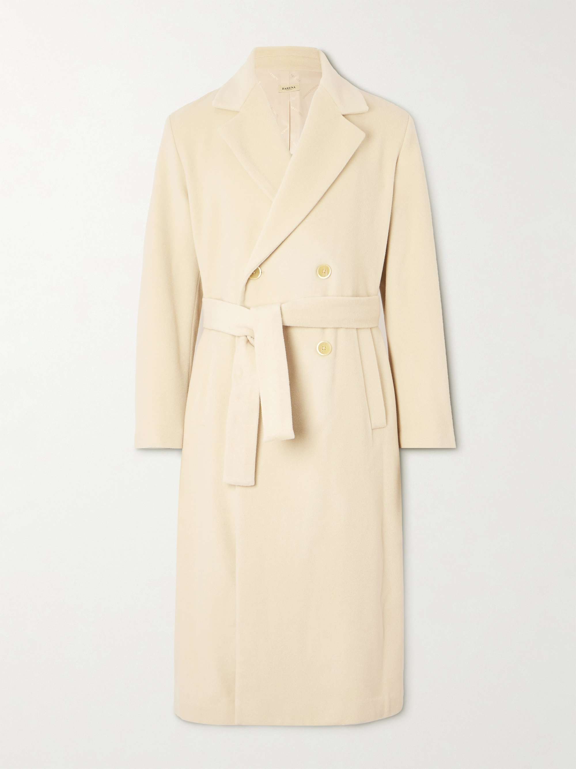 BARENA Dario Rufio Double-Breasted Wool-Blend Velour Coat for Men | MR ...