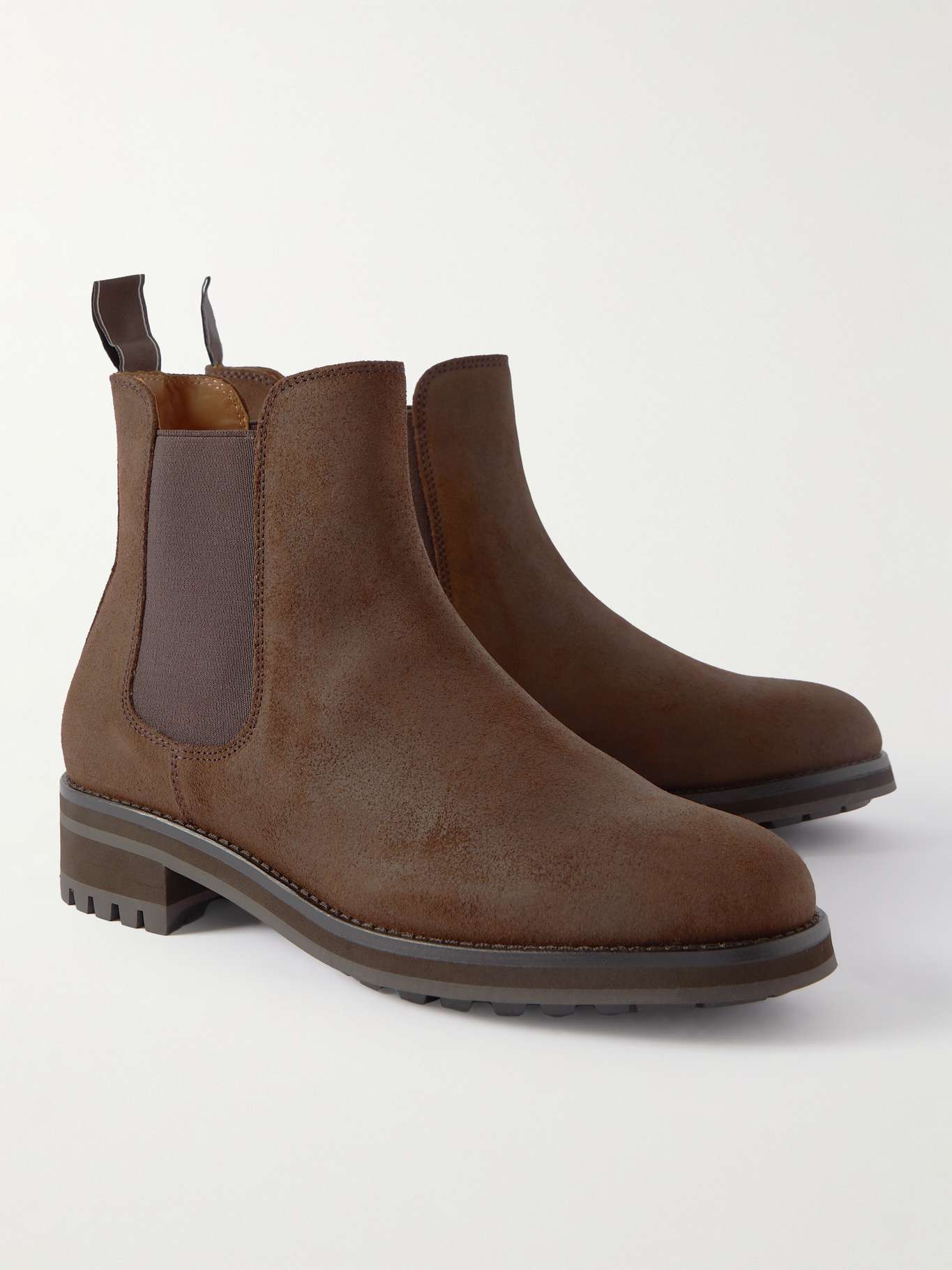 POLO RALPH LAUREN Bryson Oiled-Suede Chelsea Boots for Men | MR PORTER