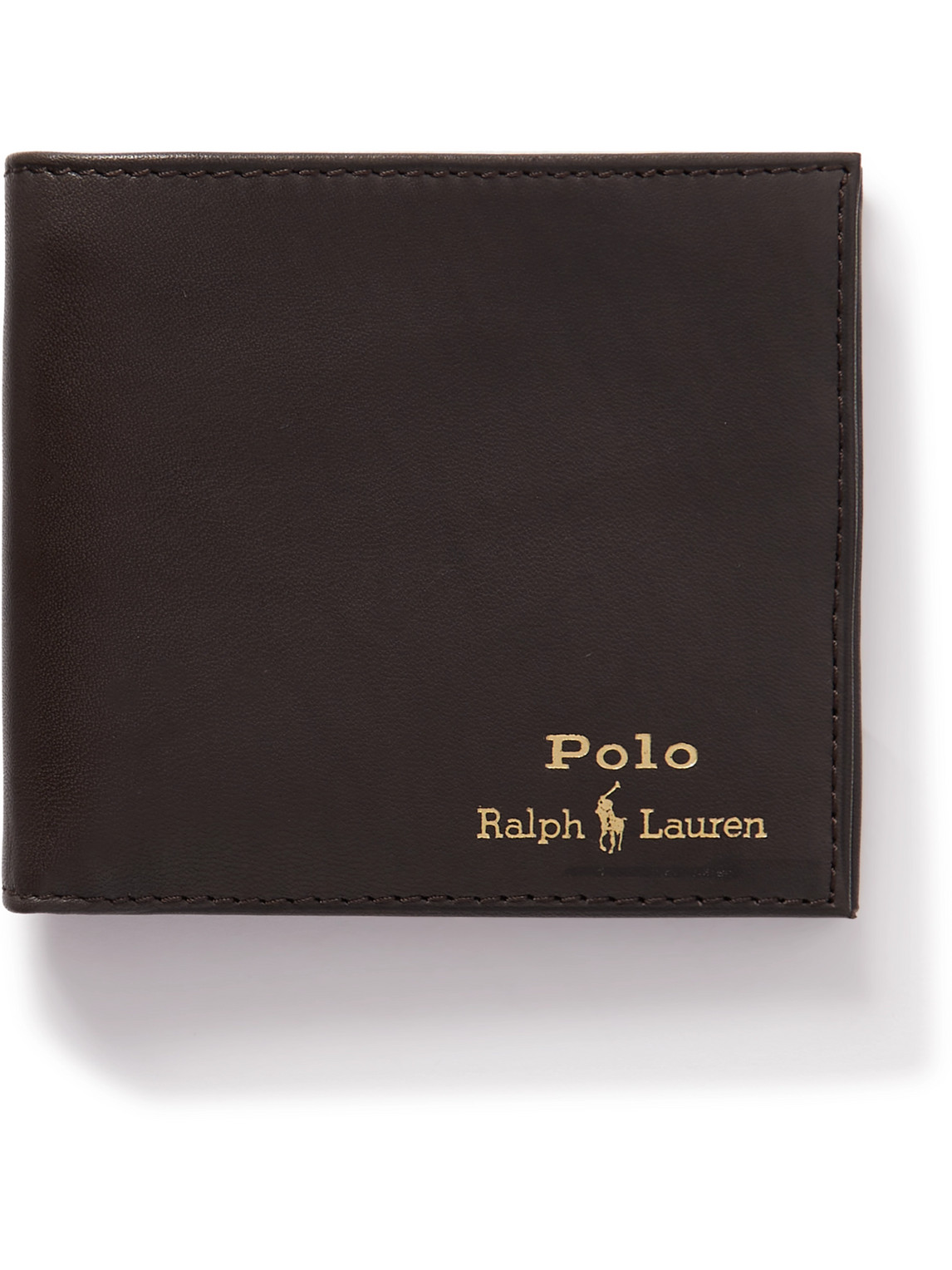 Polo Ralph Lauren - Logo-Print Leather Billfold Wallet - Men - Brown ...