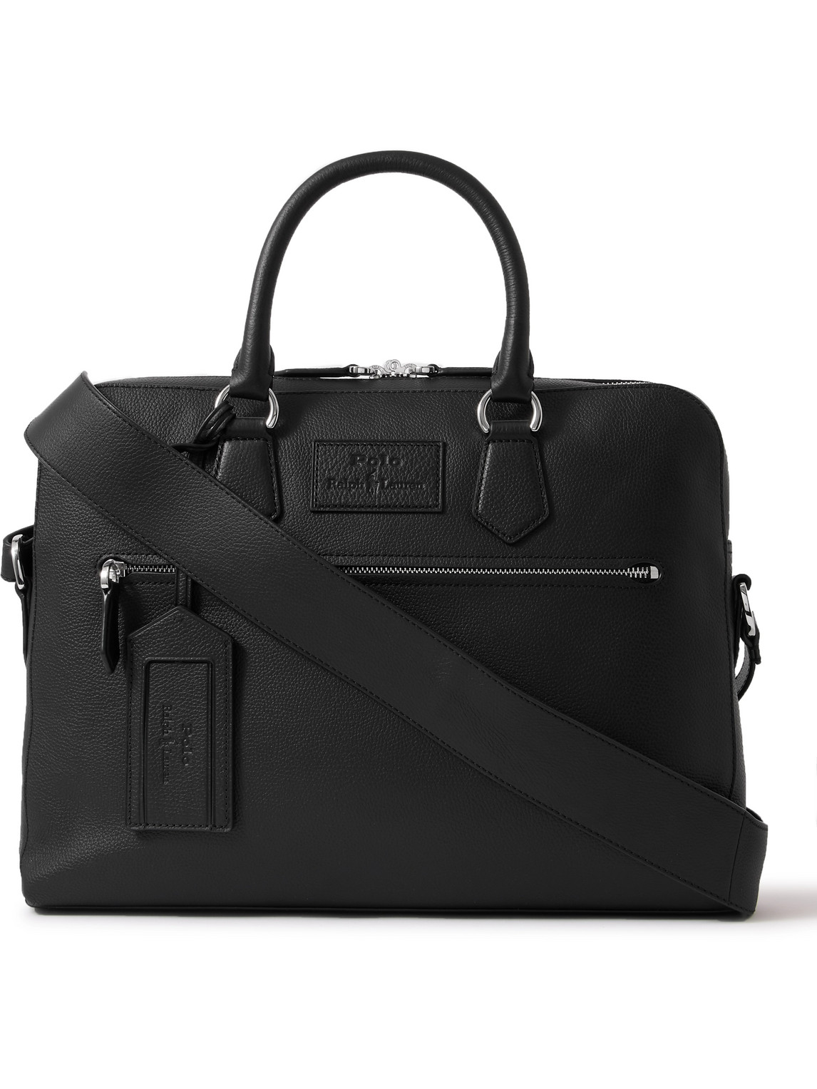 Polo Ralph Lauren Full-grain Leather Briefcase In Black | ModeSens