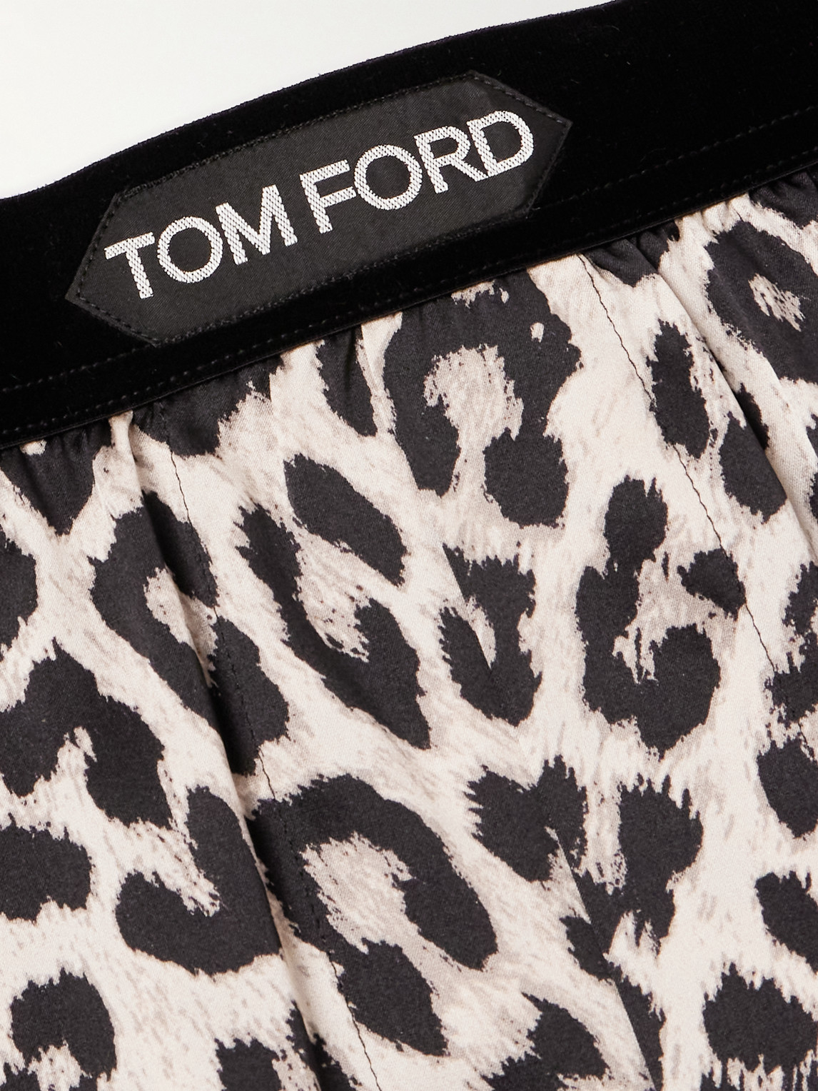 TOM FORD Leopard-Print Stretch-Cotton Boxer Briefs Brown