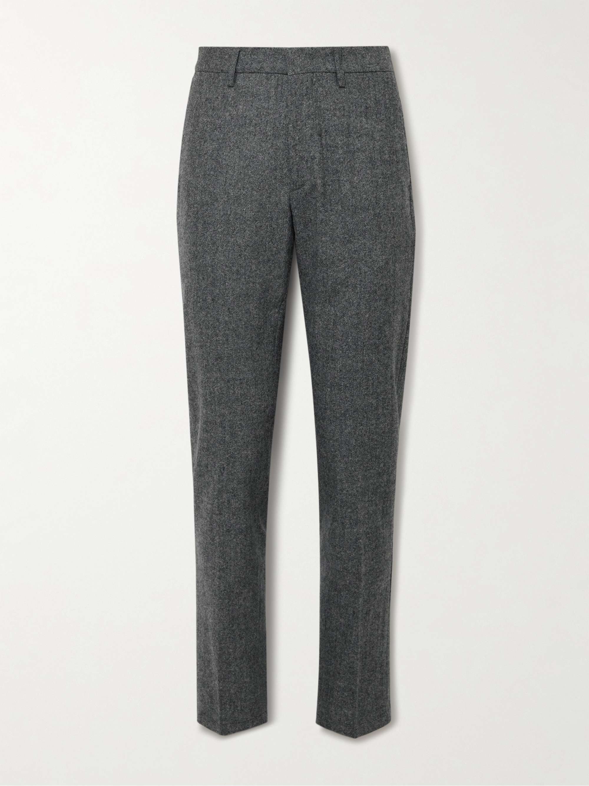 DUNHILL Slim-Fit Tapered Herringbone Wool-Blend Chinos for Men | MR PORTER