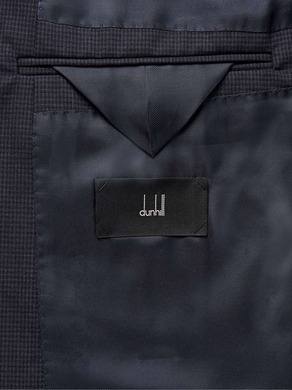 DUNHILL Slim-Fit Micro-Checked Wool-Blend Suit Jacket for Men | MR PORTER
