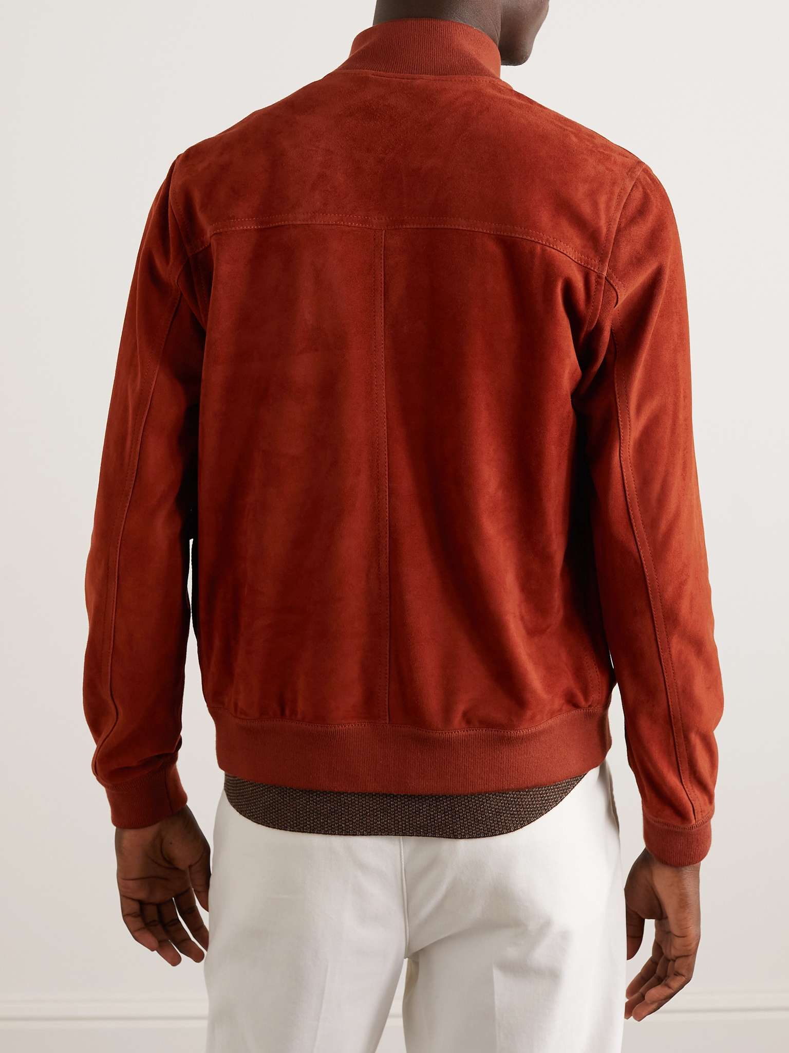 VALSTAR Valstarino Suede Bomber Jacket for Men | MR PORTER