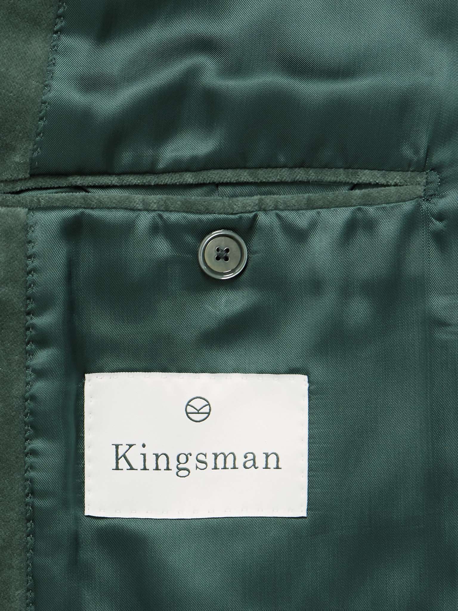 KINGSMAN Shawl-Collar Cotton and Linen-Blend Velvet Tuxedo Jacket for ...