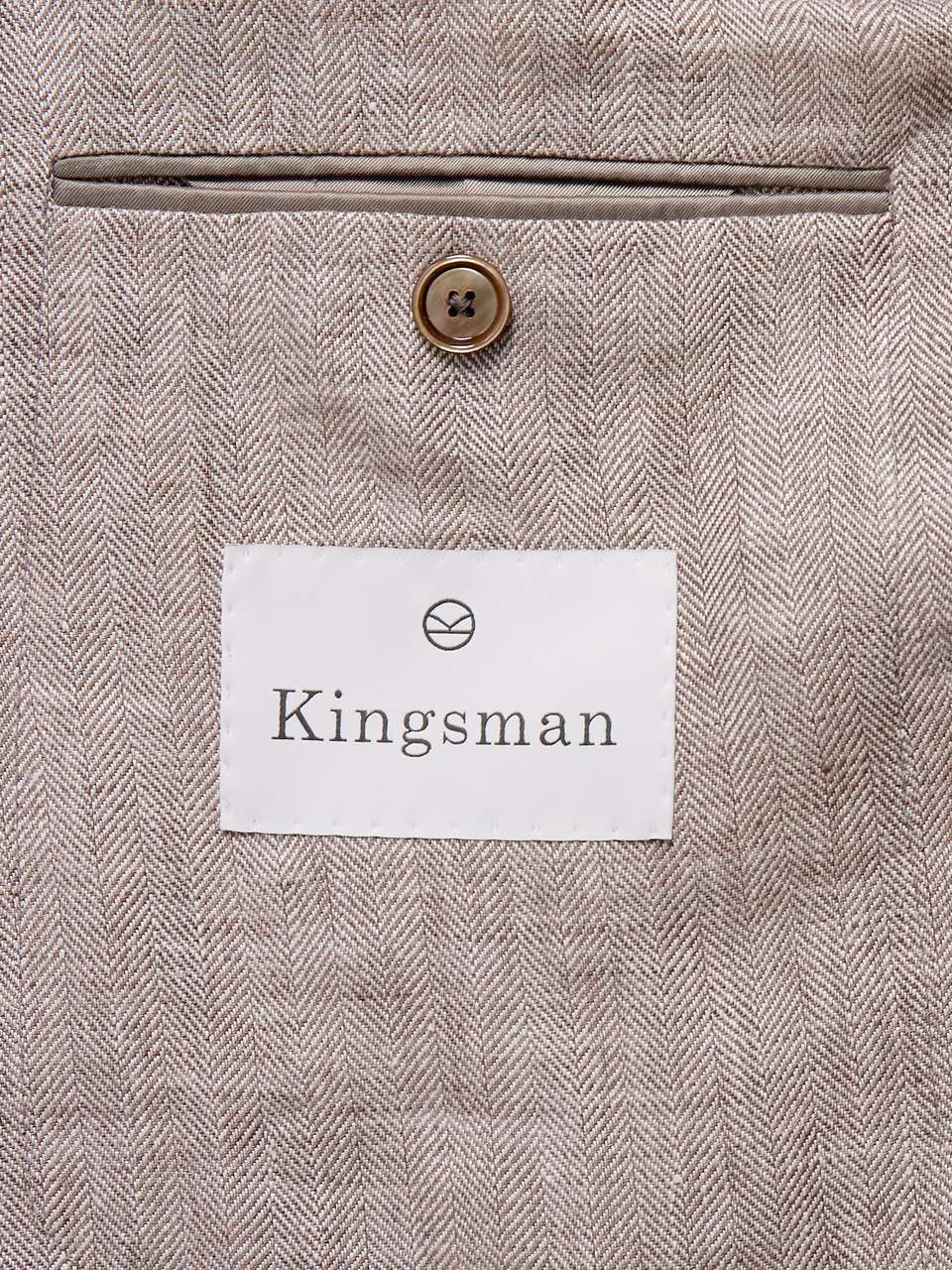 KINGSMAN Herringbone Linen Blazer for Men | MR PORTER